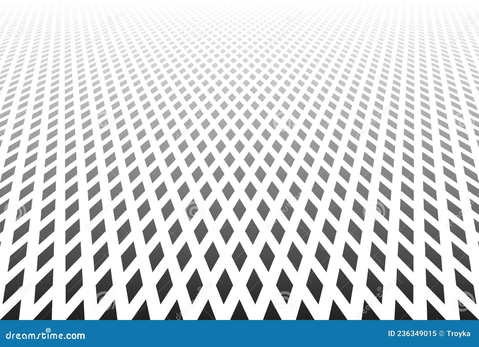 Geometric Diamonds Pattern in Diminishing Perspective View Stock Vector ...