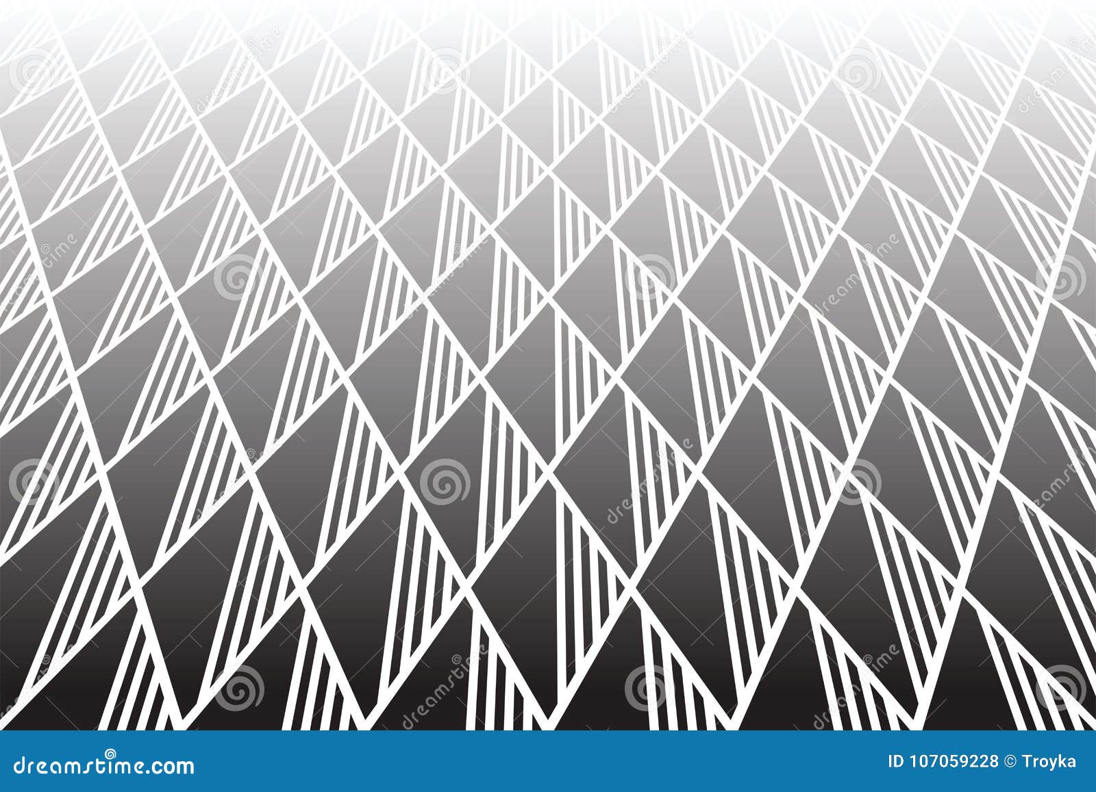 Geometric Pattern. Perspective View. Stock Vector - Illustration of ...
