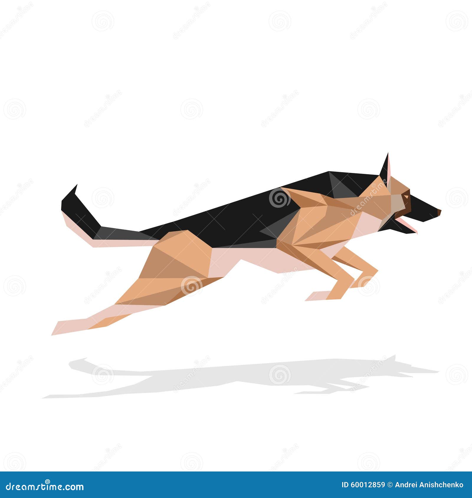 Geometric Dog Illustratration Stock Vector - Illustration of adorable ...