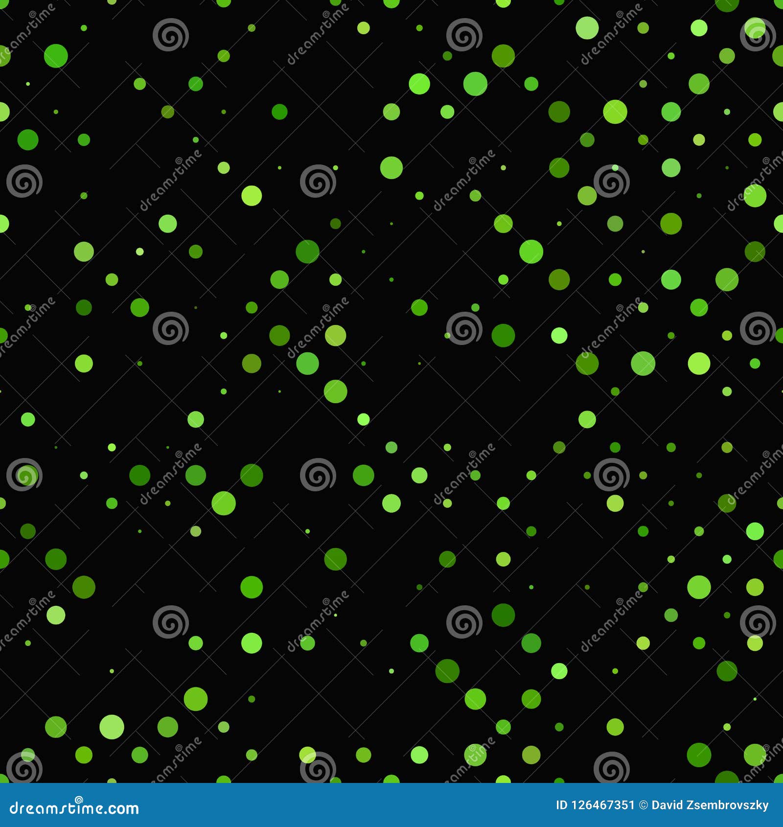 Geometric Dot Pattern Background - Green Seamless Illustration Stock ...