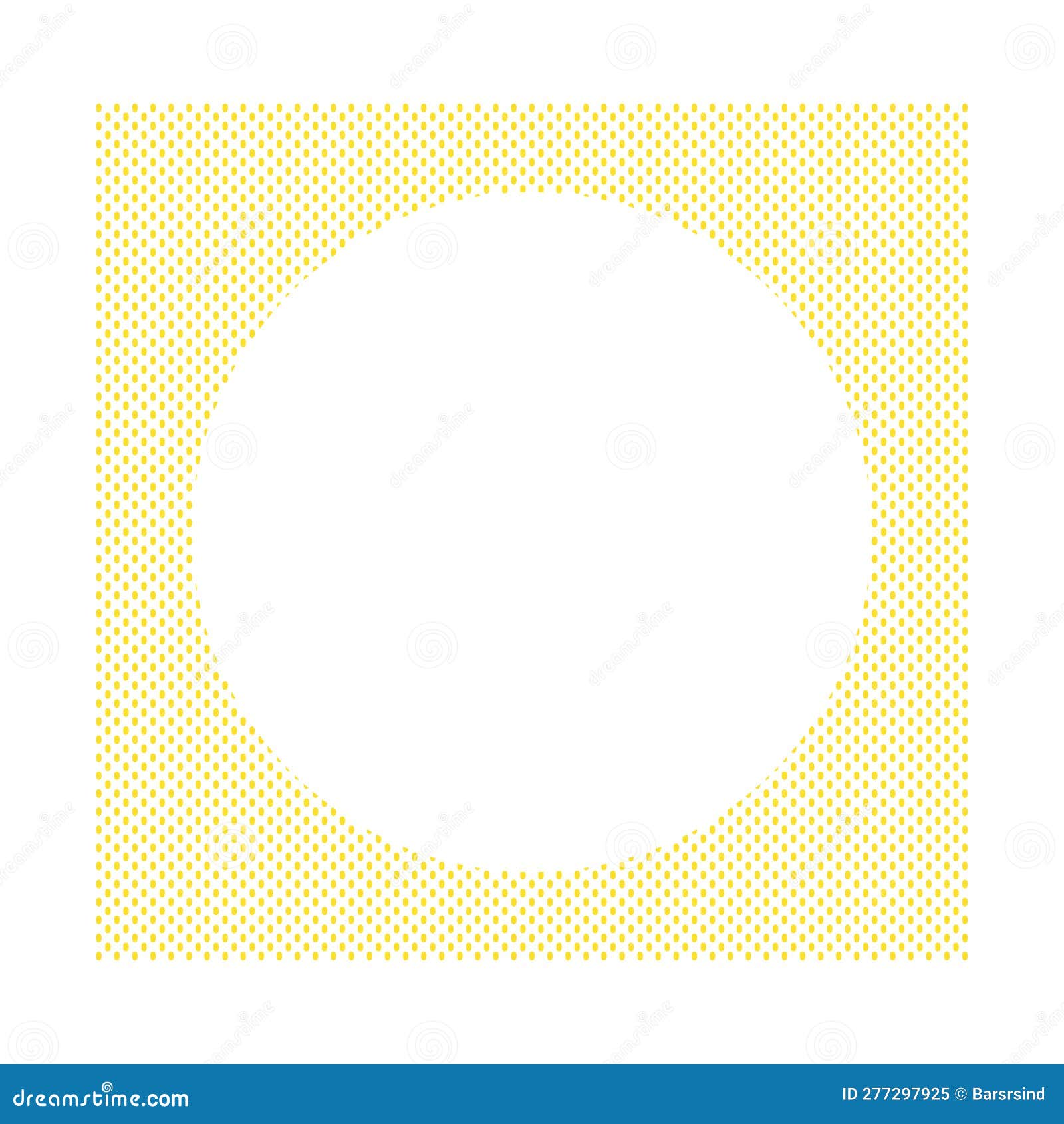Geometric Doted Rectangle Circle Border Template Stock Vector ...