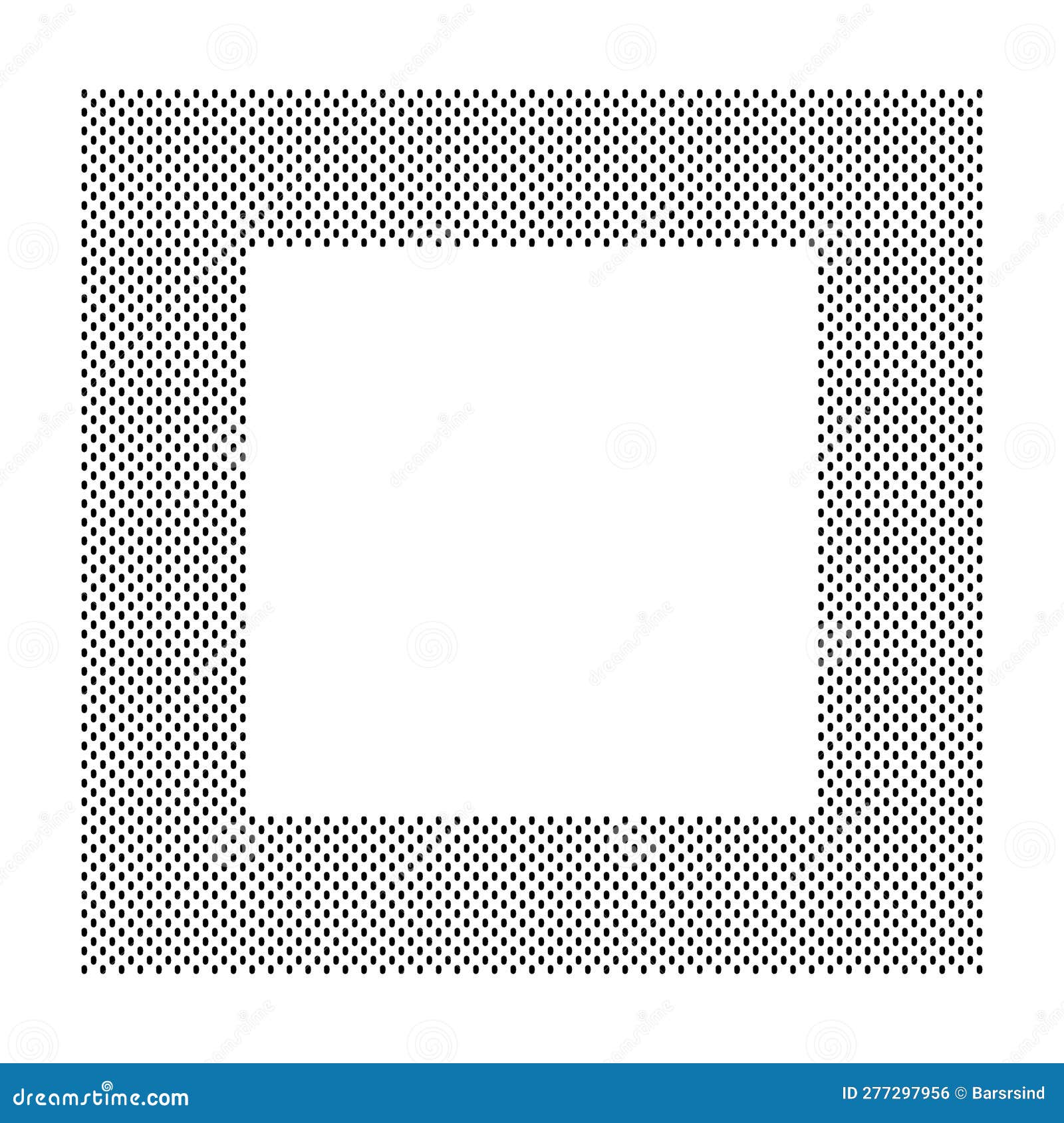 Geometric Doted Rectangle Geometric Frame Stock Vector - Illustration ...