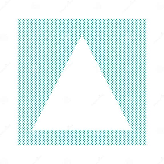 Geometric Doted Rectangle Triangle Frame Border Stock Vector ...