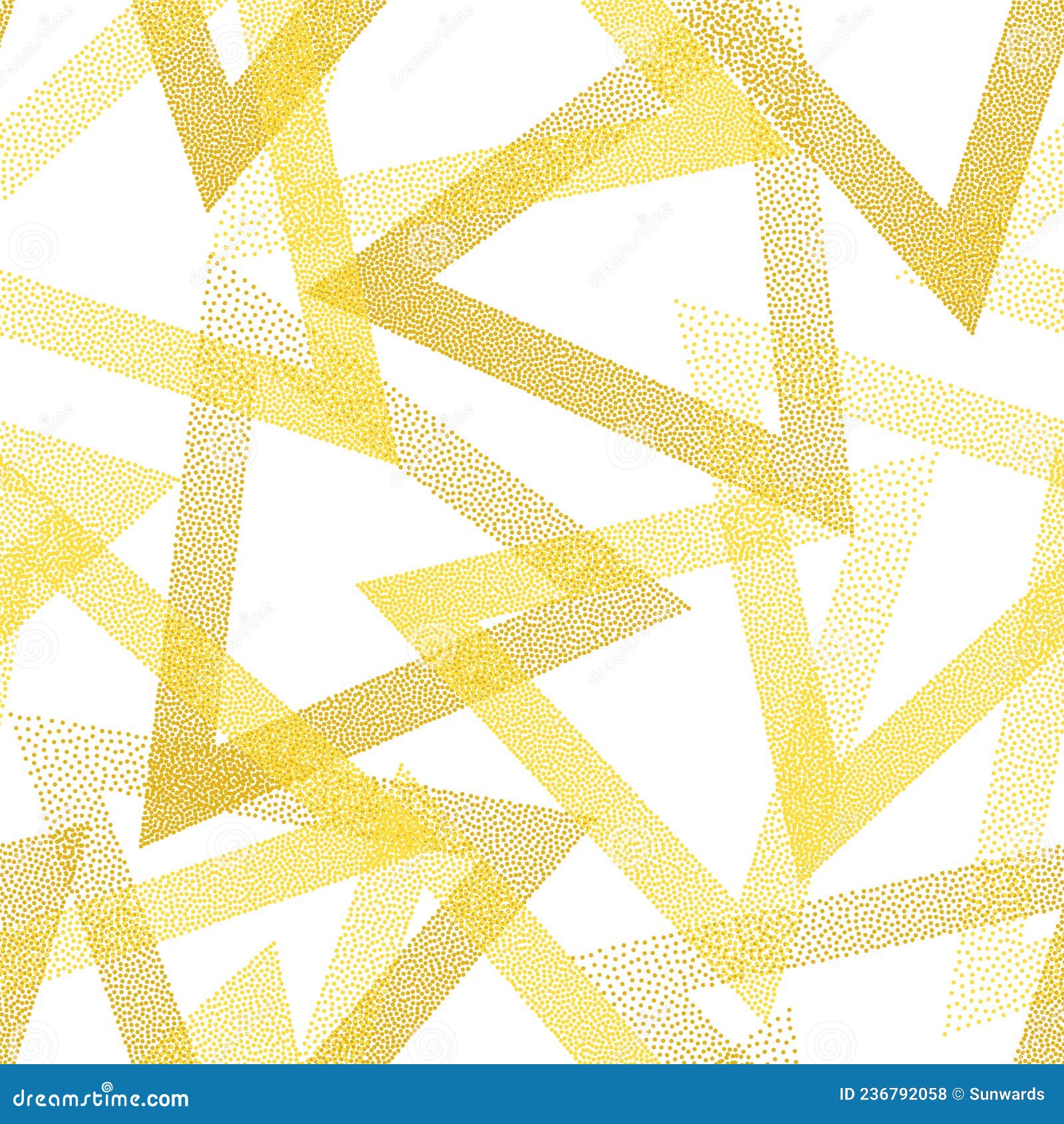 Geometric Dotwork Triangles Vector Seamless Pattern Design Stock Vector ...