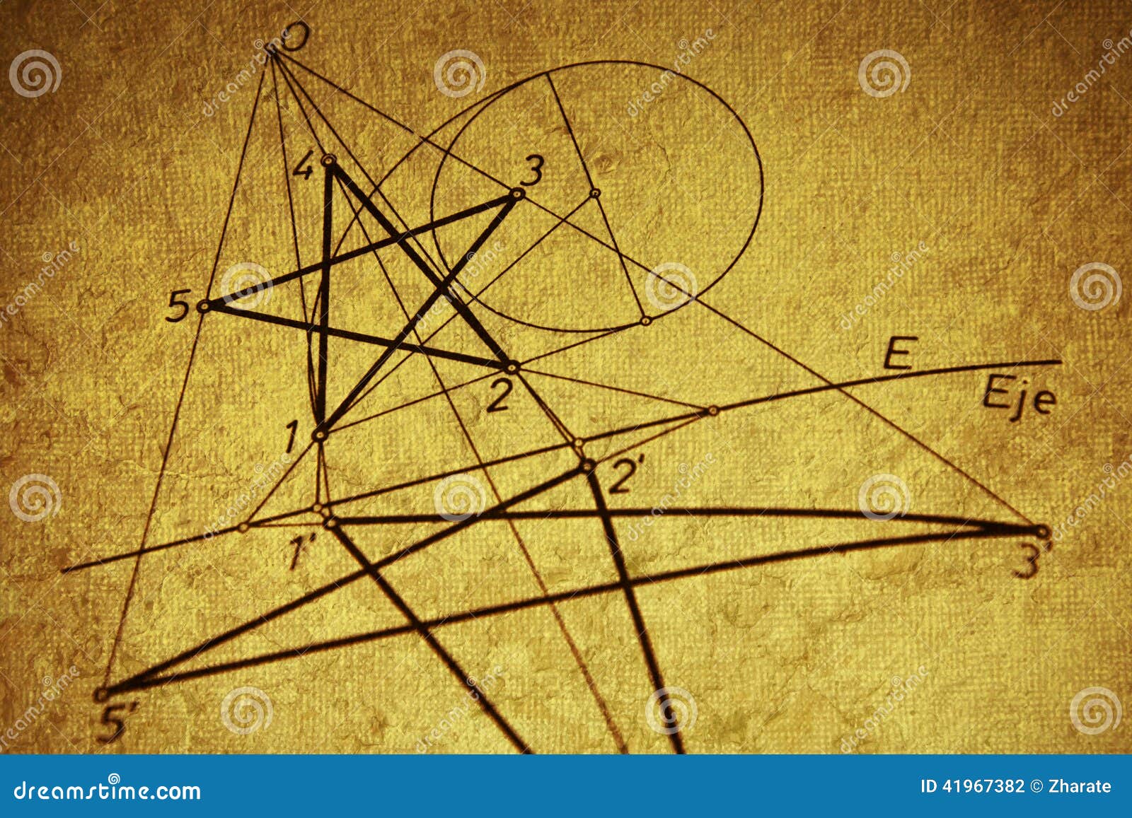 Geometric drawing stock photo. Image of analyzing, blueprint - 41967382