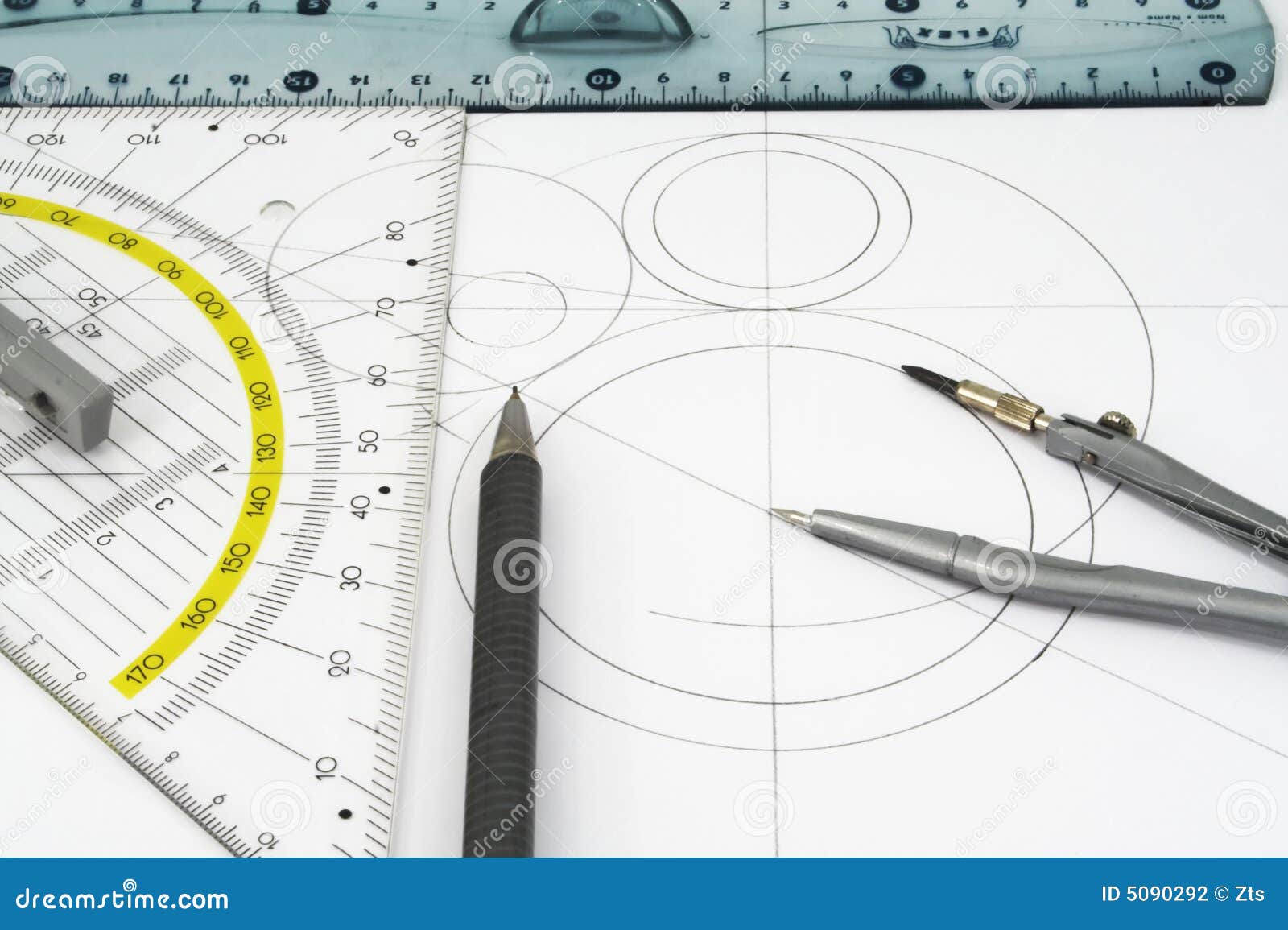 Geometric drawings stock photo. Image of calculations - 5090292