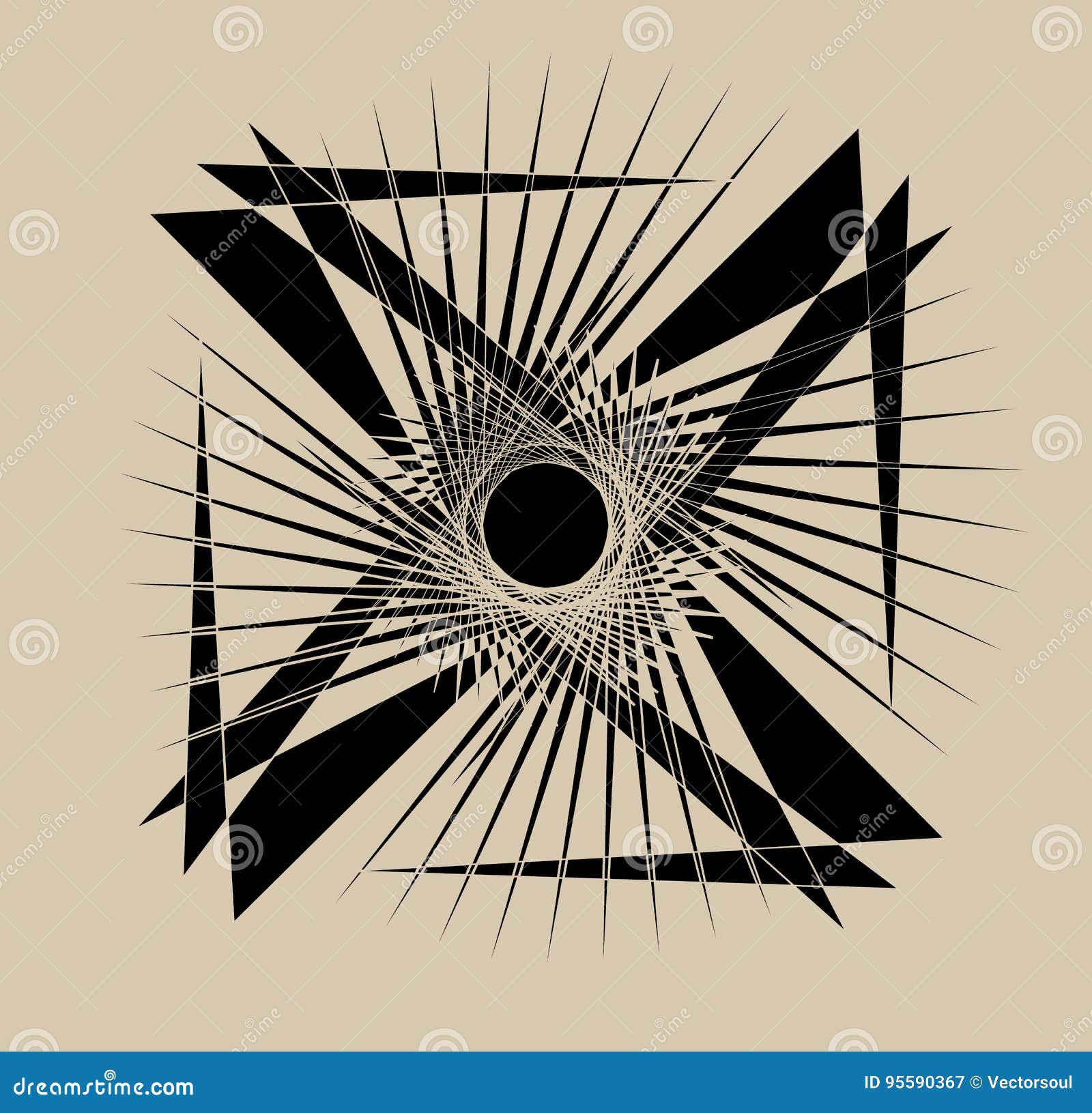 Geometric Edgy Random Shape. Abstract Textured Design Stock Vector ...