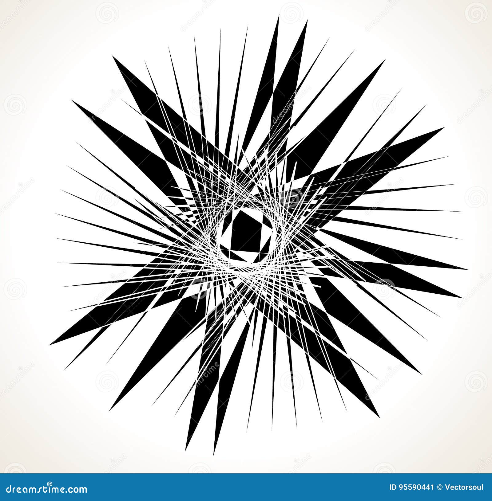 Geometric Edgy Random Shape. Abstract Textured Design Stock Vector ...