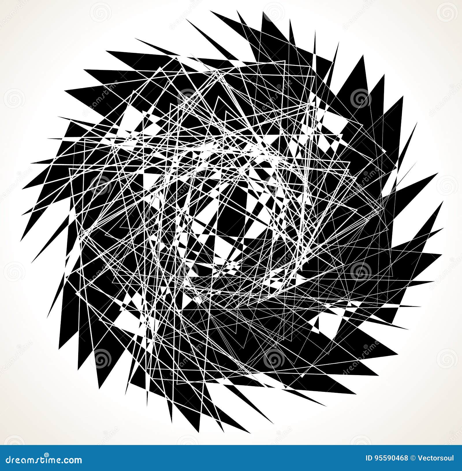 Geometric Edgy Random Shape. Abstract Textured Design Stock Vector ...