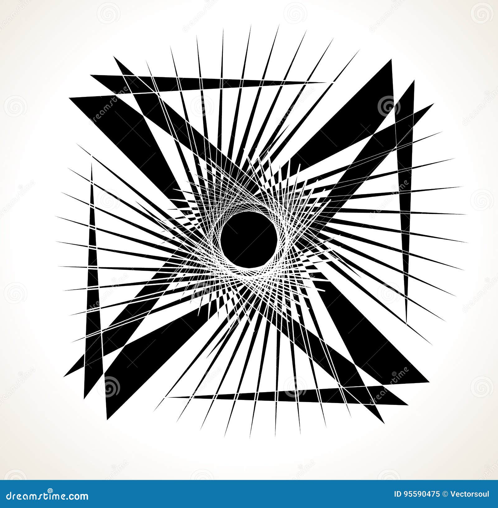 Geometric Edgy Random Shape. Abstract Textured Design Stock Vector ...