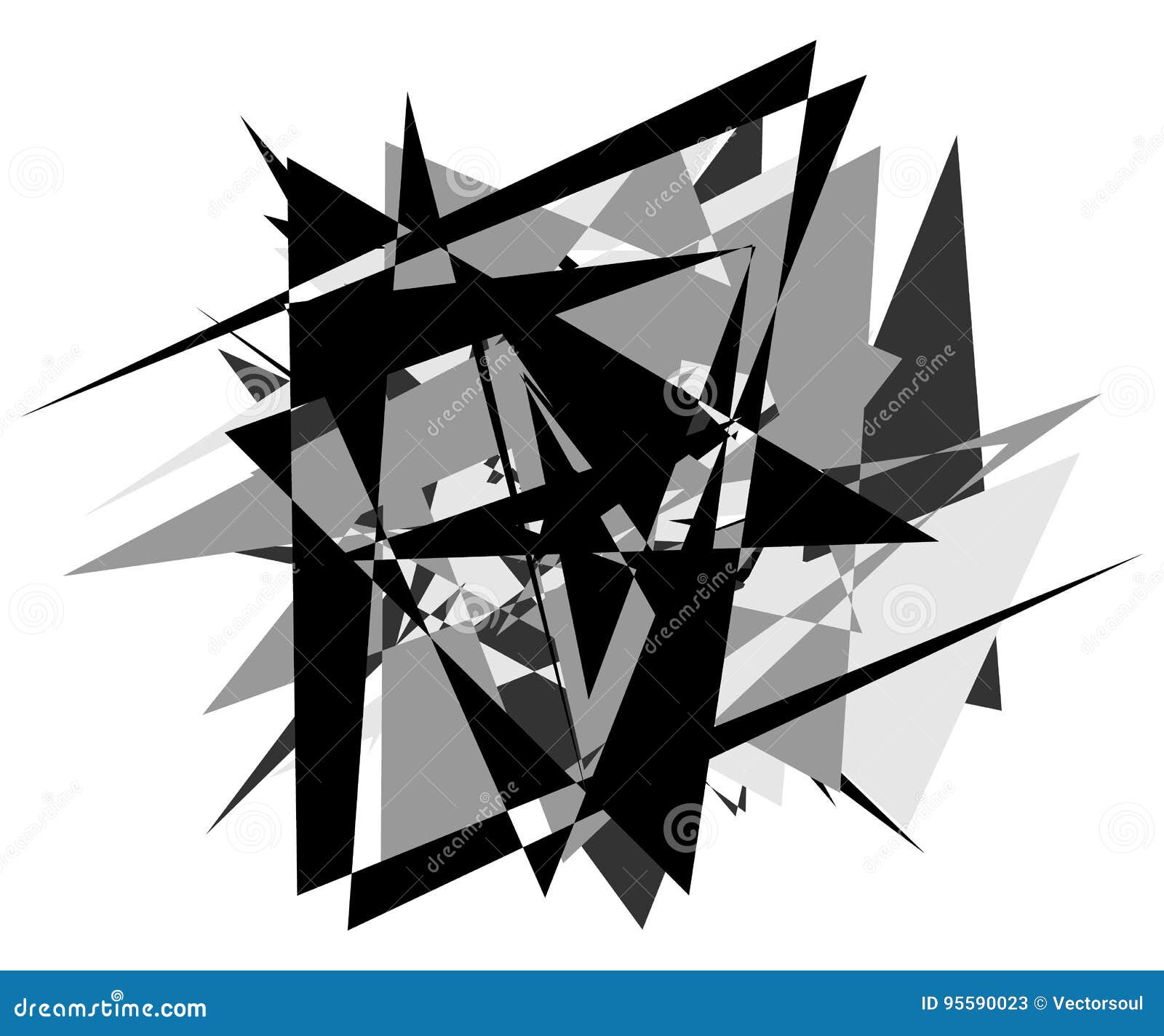 Geometric Edgy Shape, Pattern. Rough, Edgy Geometric Textured Element ...