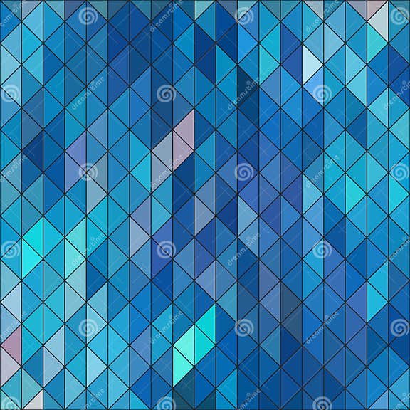 Geometric Elegant Blue Geometry Sapphire Diamond Triangles Pattern ...