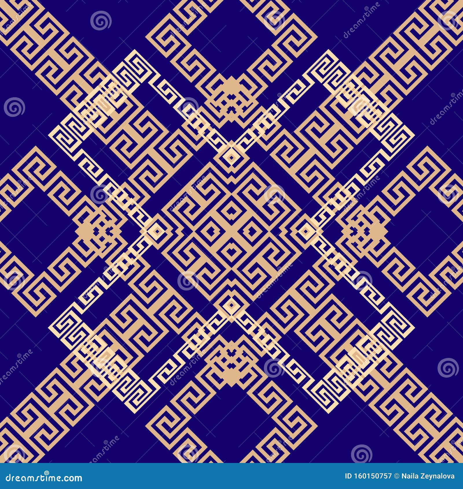 Geometric Elegant Greek Vector Seamless Pattern. Abstract Ethnic Style ...