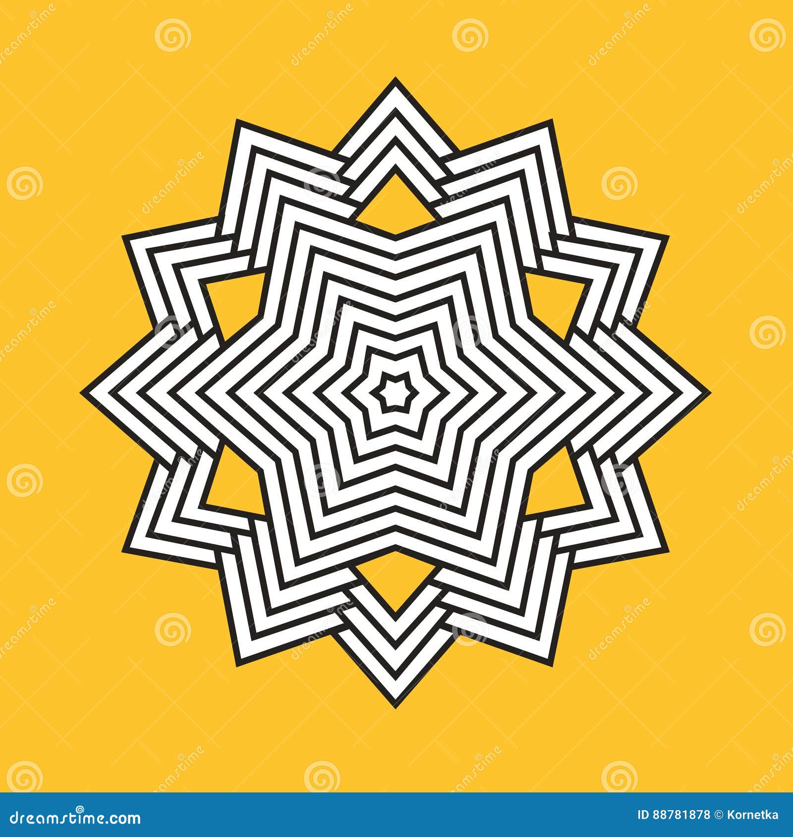 Geometric Element Lines stock illustration. Illustration of pattern ...