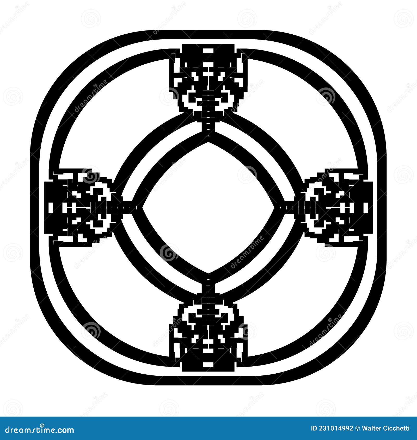 Geometric Element, Pixel Art - Minimalist Abstract Symbol Pattern Stock ...