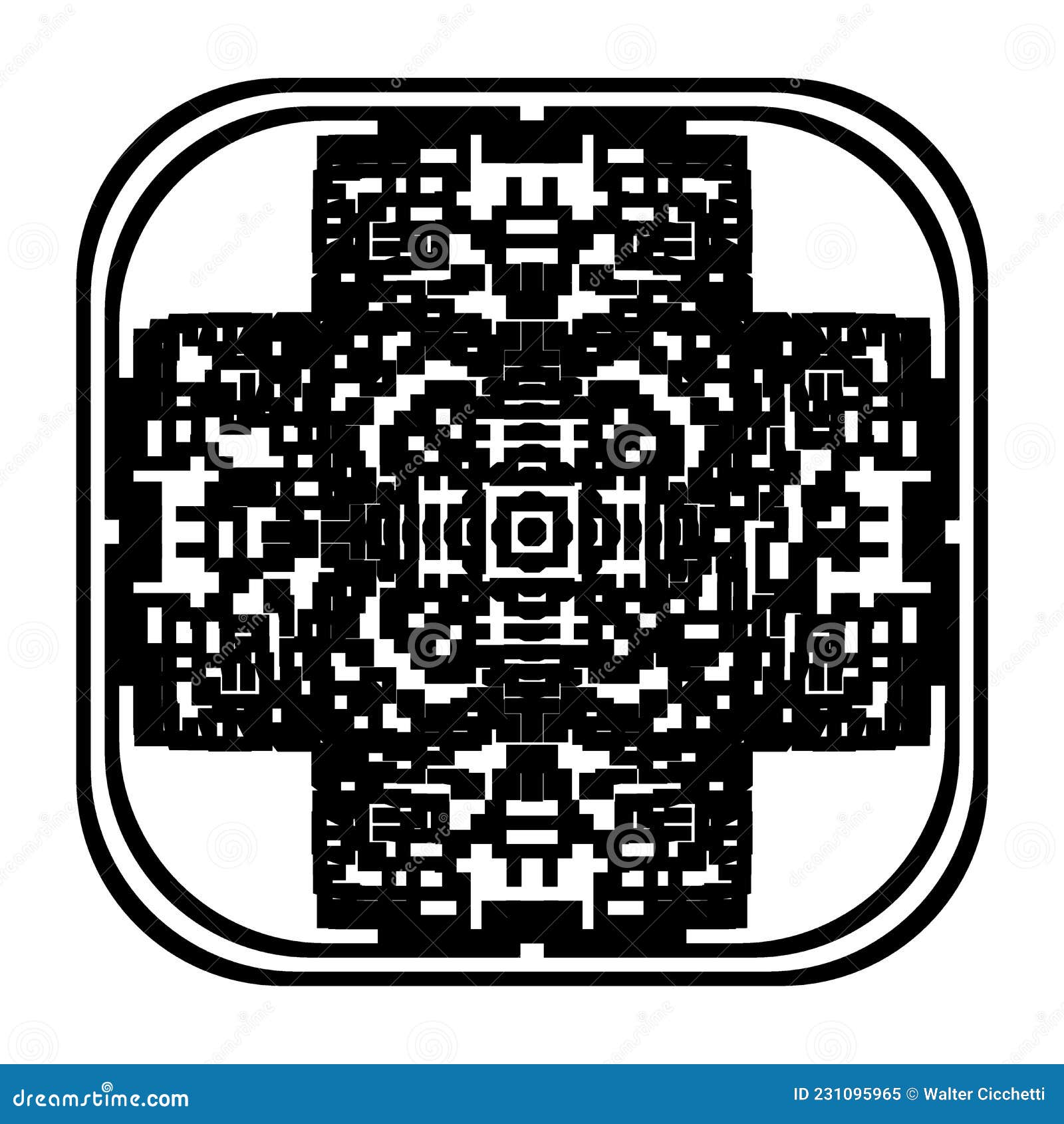 Geometric Element, Pixel Art - Minimalist Abstract Symbol Pattern Stock ...