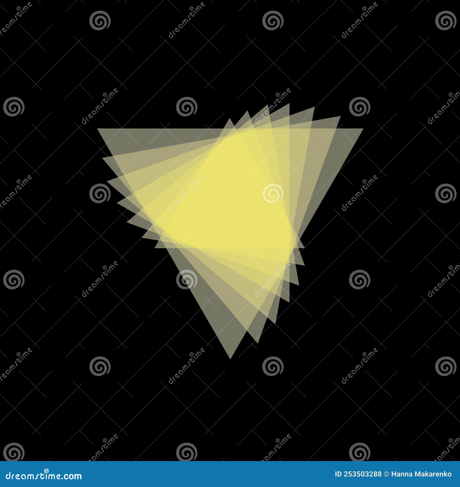 Geometric Abstraction in the Form of Triangles Superimposed on Each ...