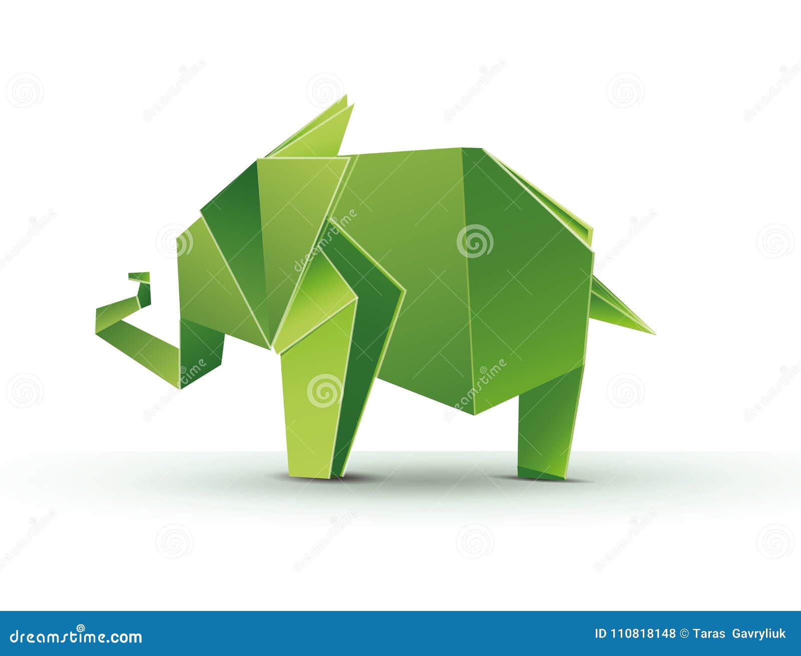 Geometric elephant stock vector. Illustration of animal - 110818148