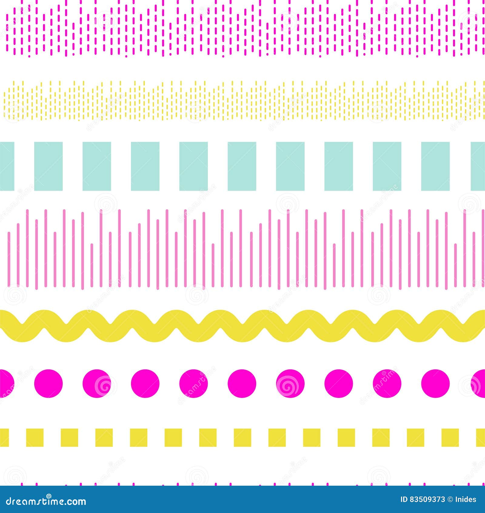 Geometric Embroidery Vector Seamless Pattern. Stock Vector ...