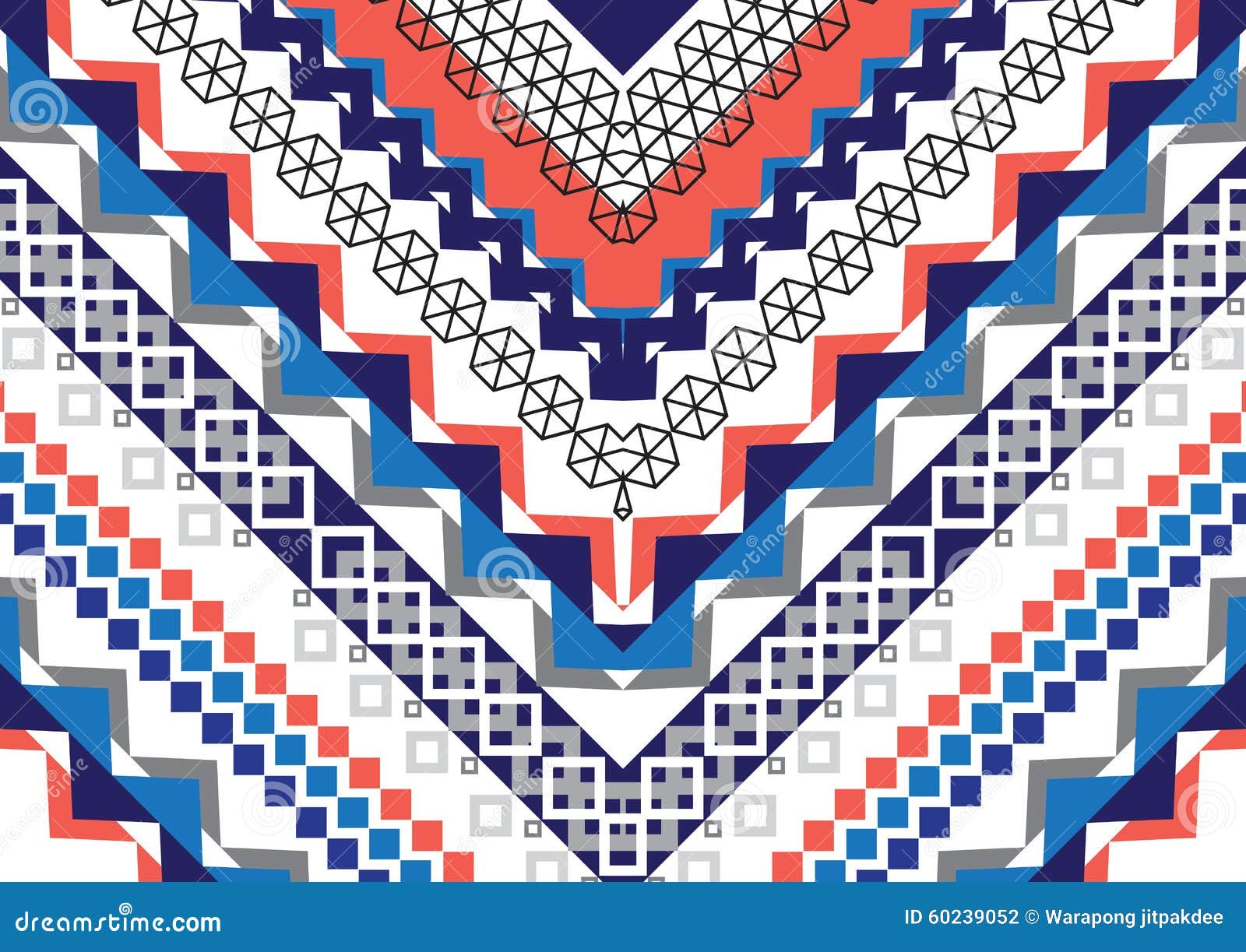 Geometric Ethnic pattern stock vector. Illustration of element - 60239052
