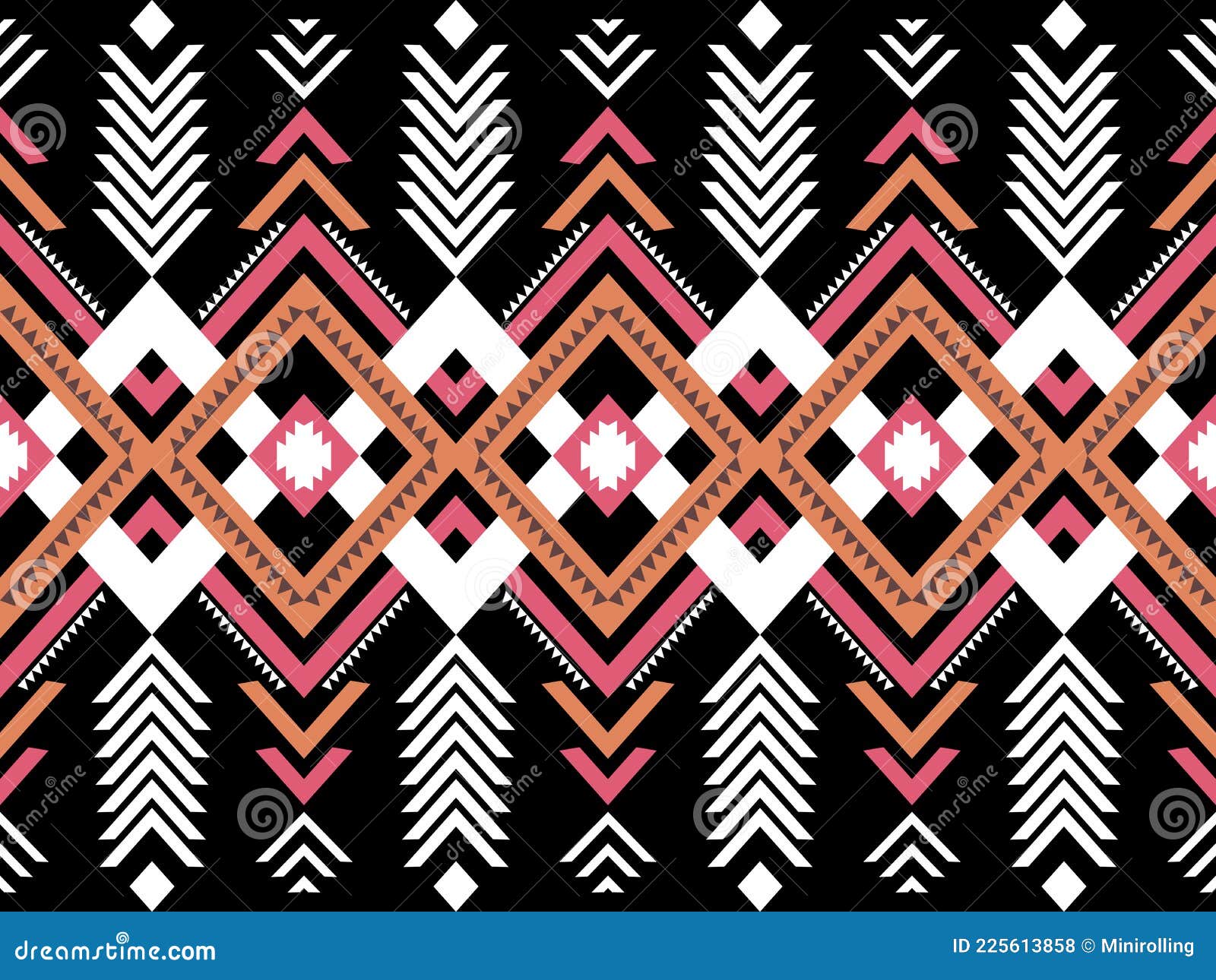 Geometric Ethnic Pattern Seamless As Traditional Pattern Design For