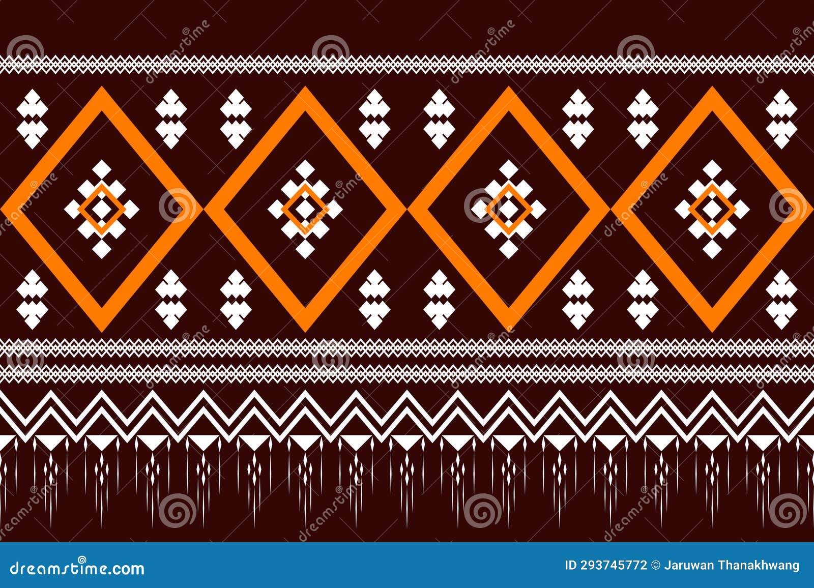 Geometric Ethnic Pattern Traditional Design. Stock Illustration ...