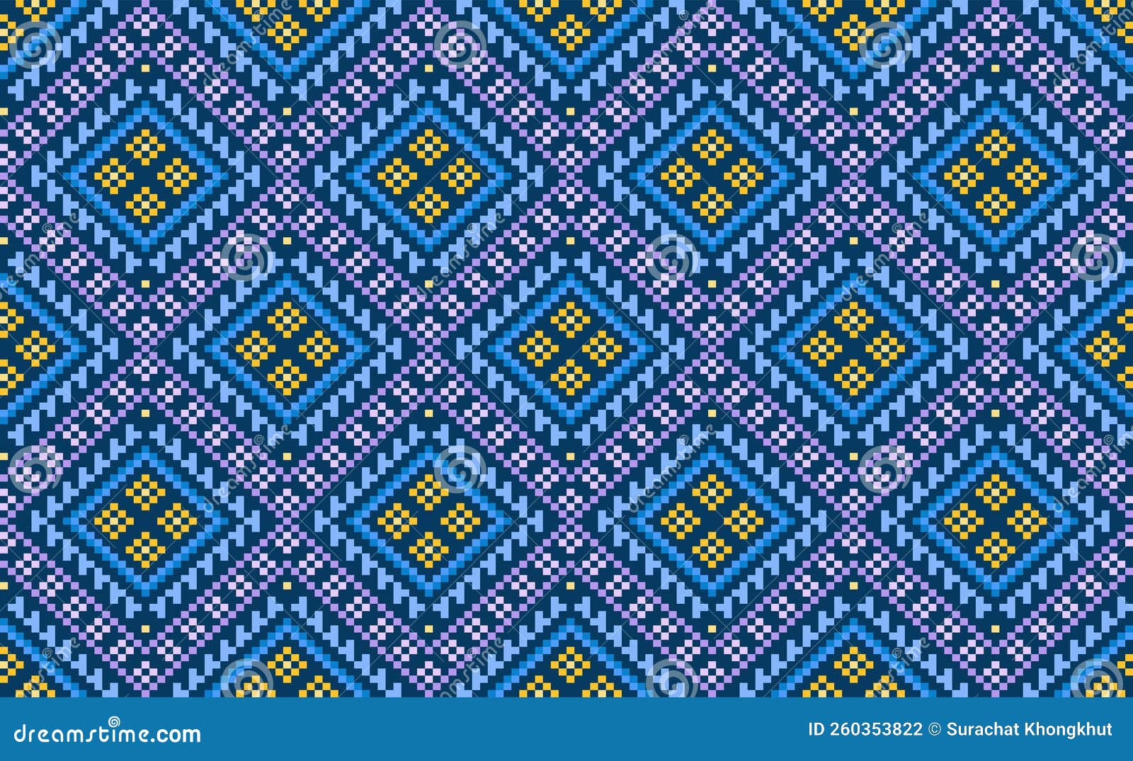 Geometric Ethnic Pattern, Vector Embroidery Geometric Background, Pixel ...