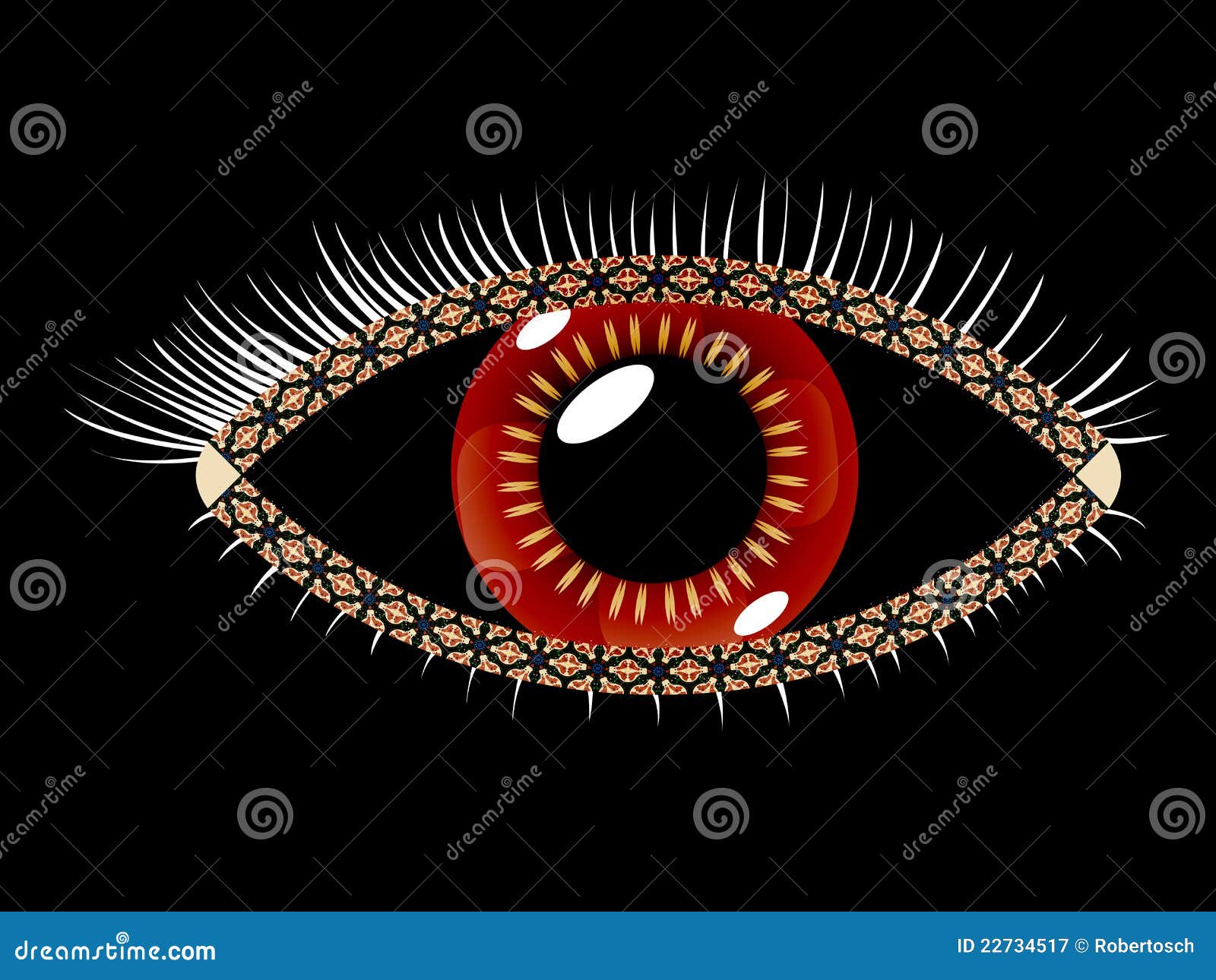 Geometric eye stock vector. Illustration of vector, open - 22734517