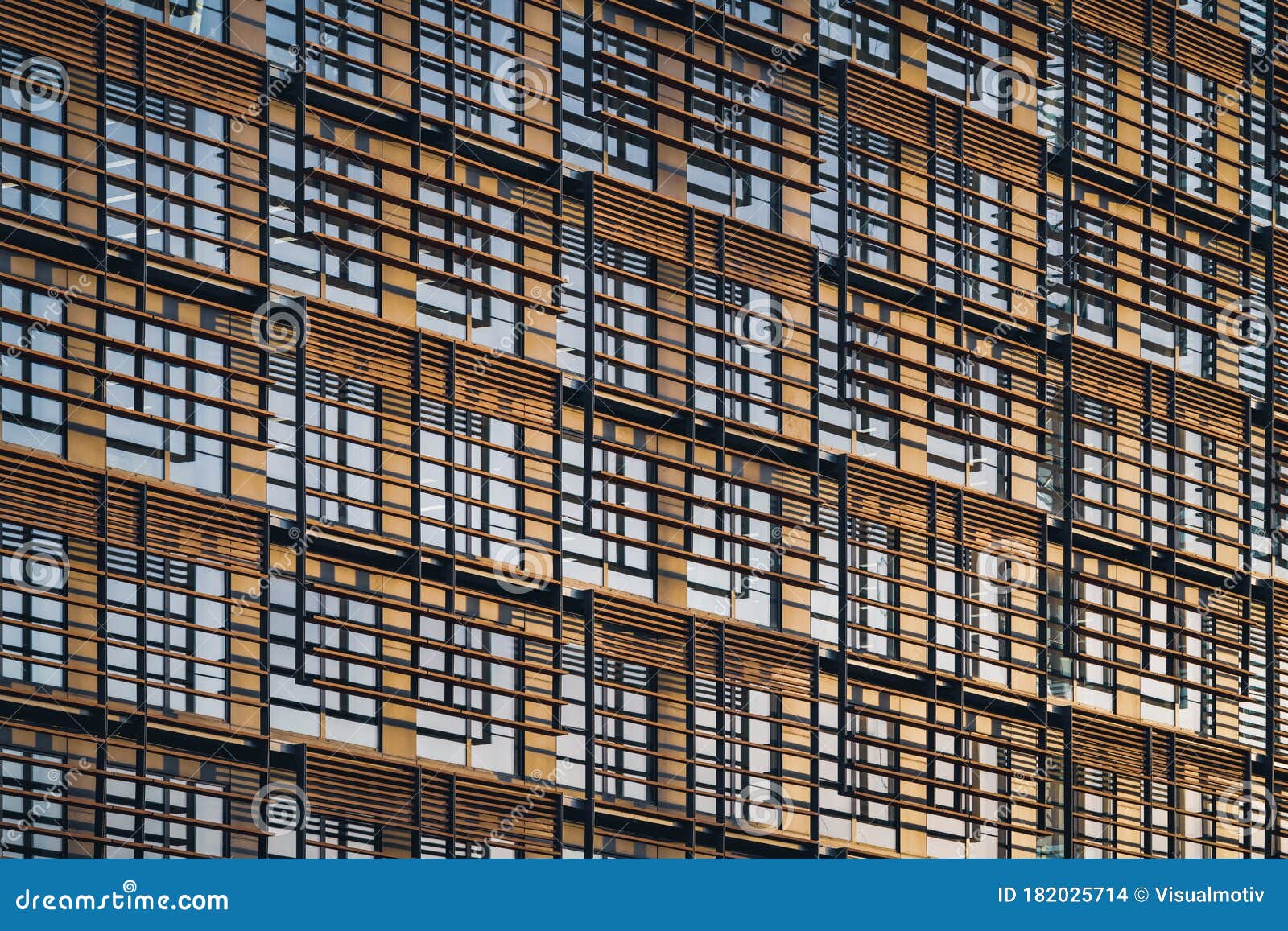 Geometric Facade of a Building Stock Photo - Image of facade, modern ...