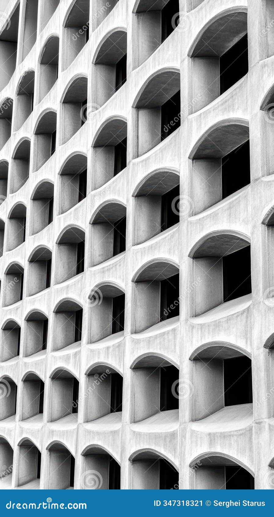 Geometric Facade with Repetitive Arched Patterns Creates a Striking ...