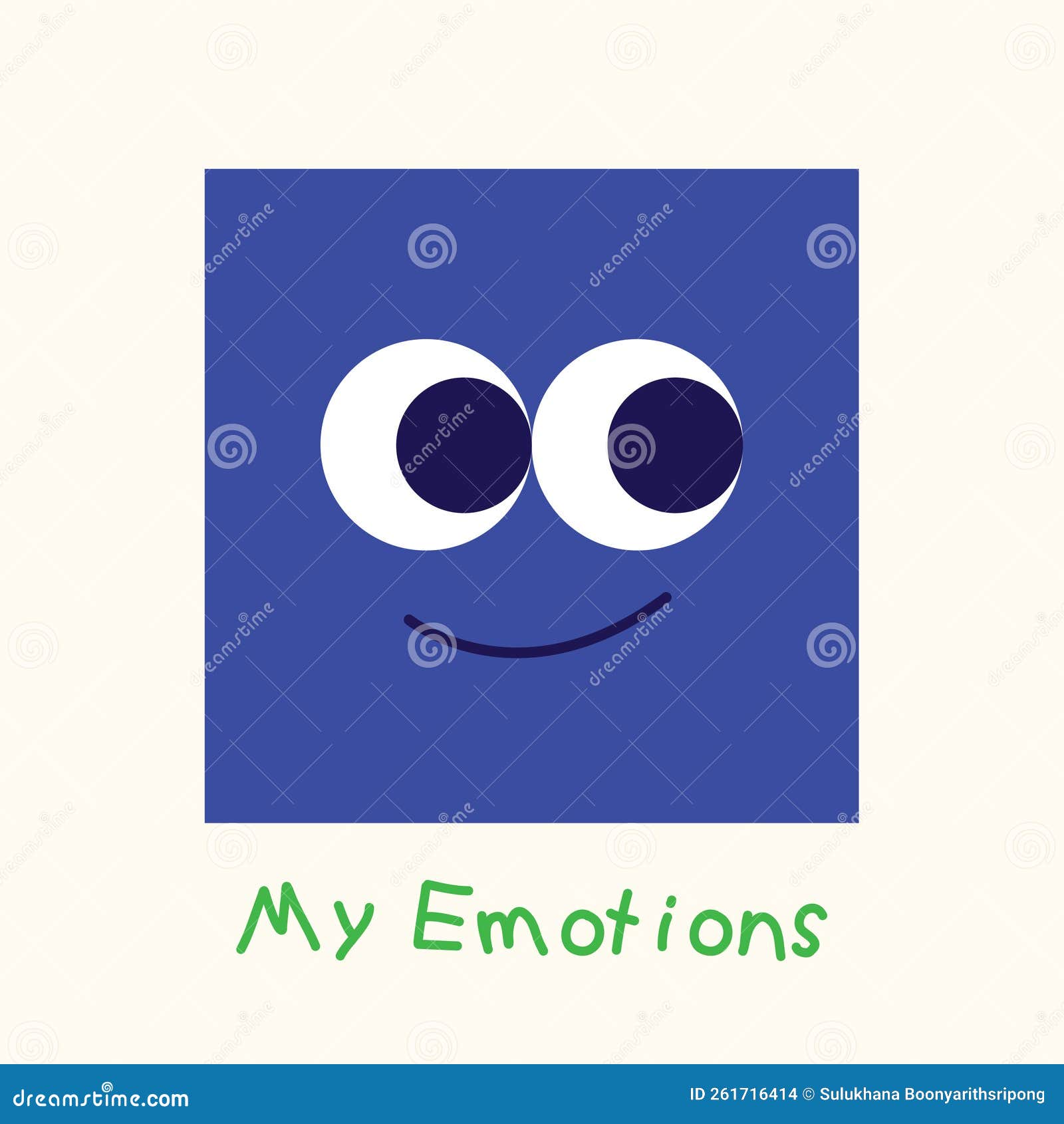 Geometric Face Emotions. Design for Element, Decoration, Sticker ...