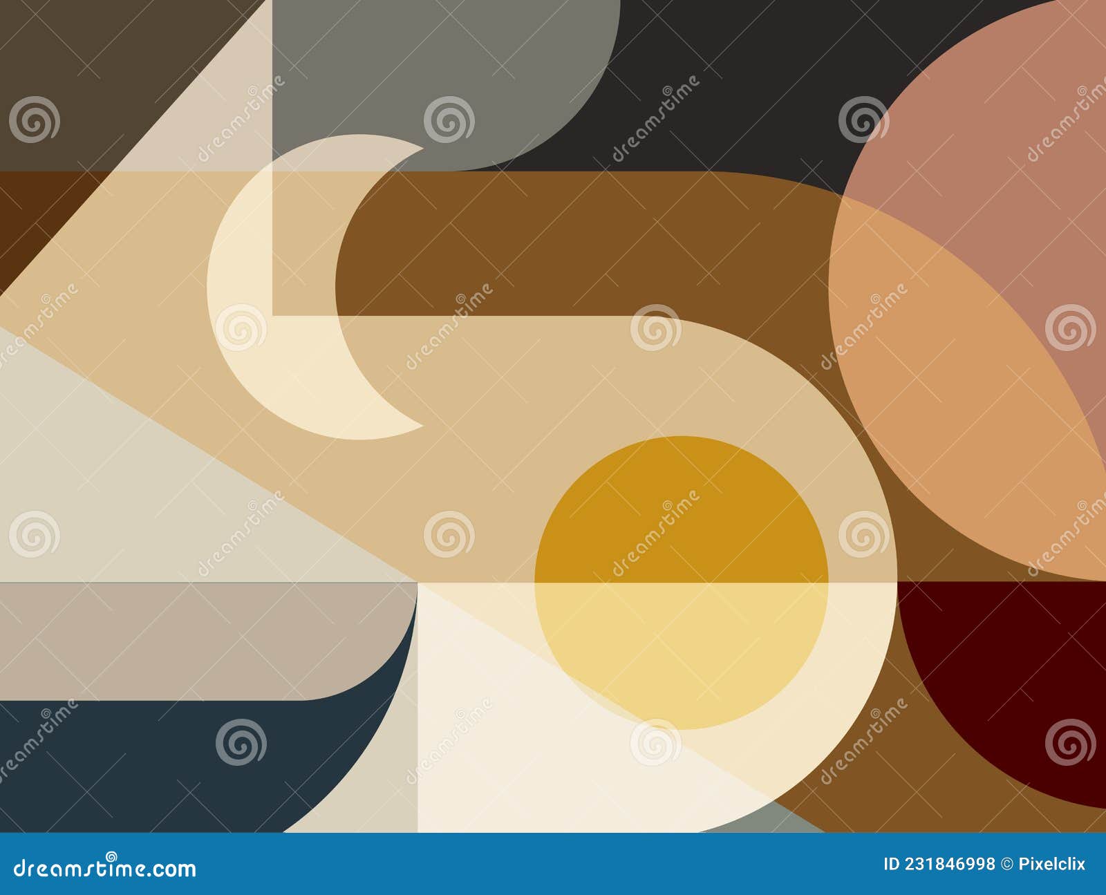 Geometric Fashion Design. Various Shapes in the Form of Technical ...