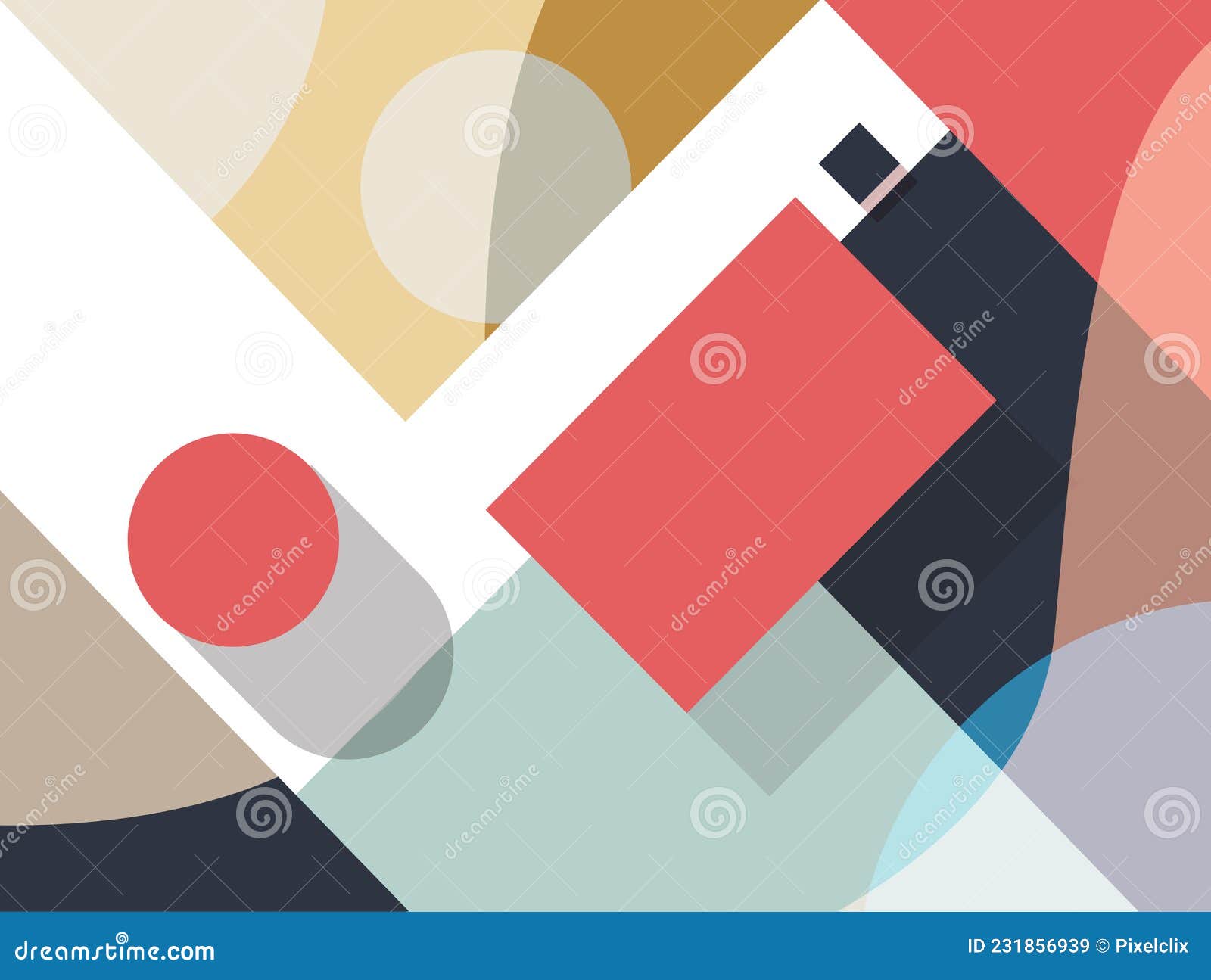 Geometric Fashion Design. Various Shapes in the Form of Technical ...