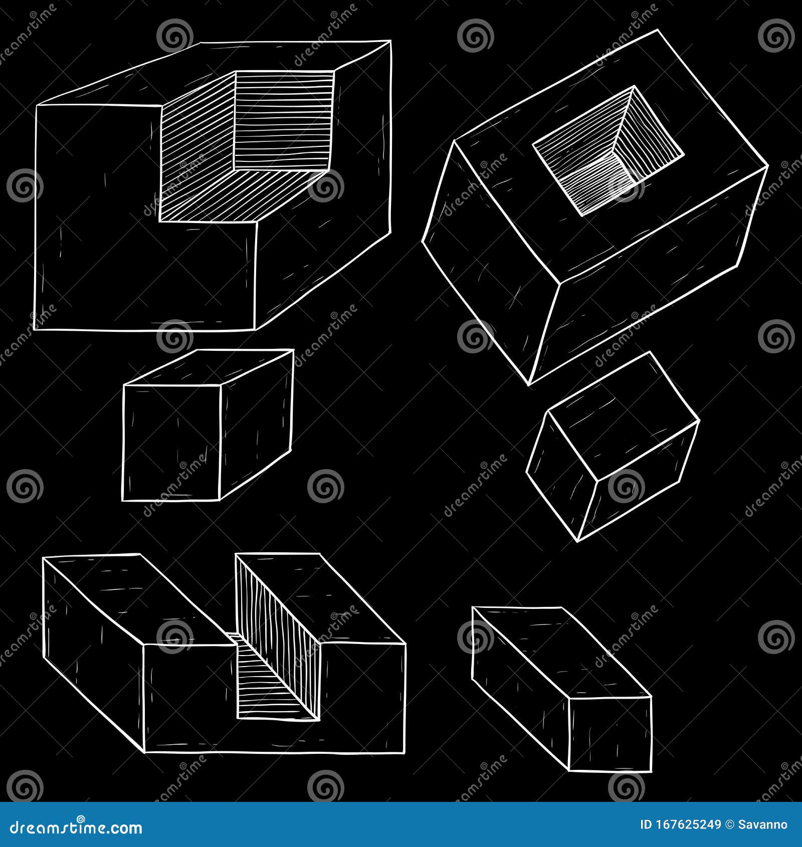 Geometric Figures. Cube Shapes. Hand Drawn Sketch. Vector Illustration ... Geometric Figures. Cube Shapes. Hand Drawn Sketch. Vector Illustration ...