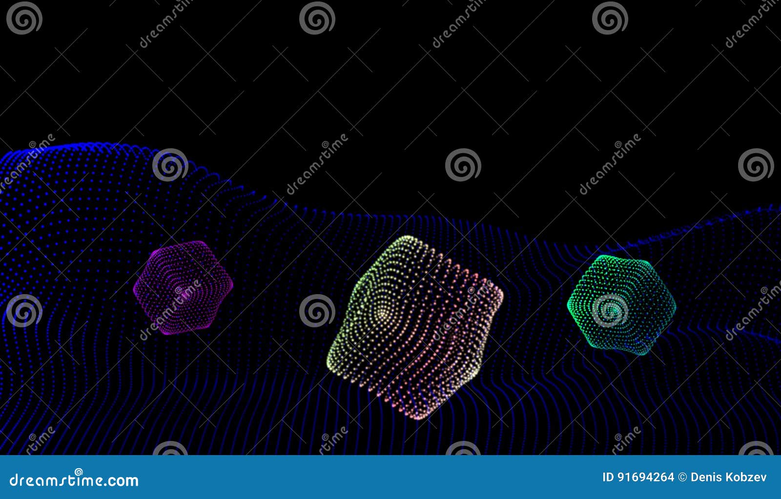 Geometric Figures from Dynamically Emitted Particles. 3D-style ...