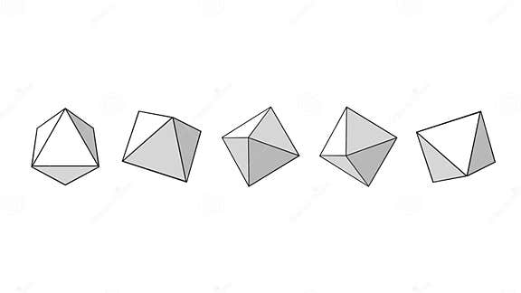 Geometric figures set stock vector. Illustration of line - 352754855