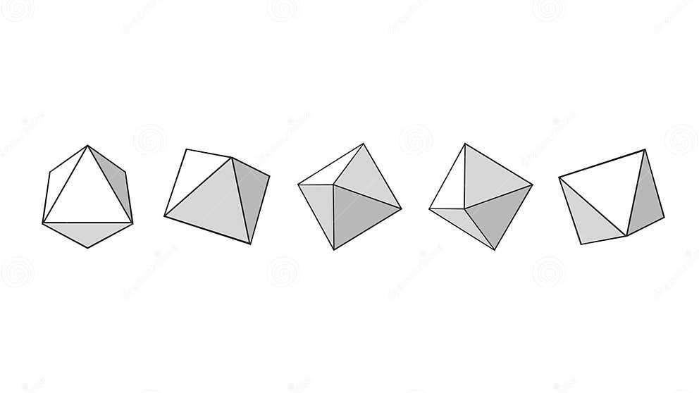 Geometric figures set stock vector. Illustration of line - 352754855