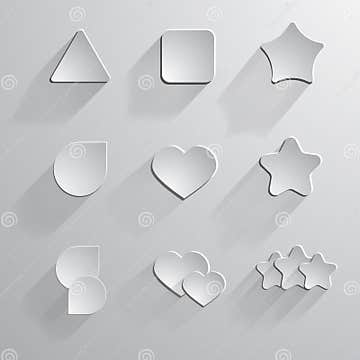 Geometric figures set. stock vector. Illustration of vector - 155087257