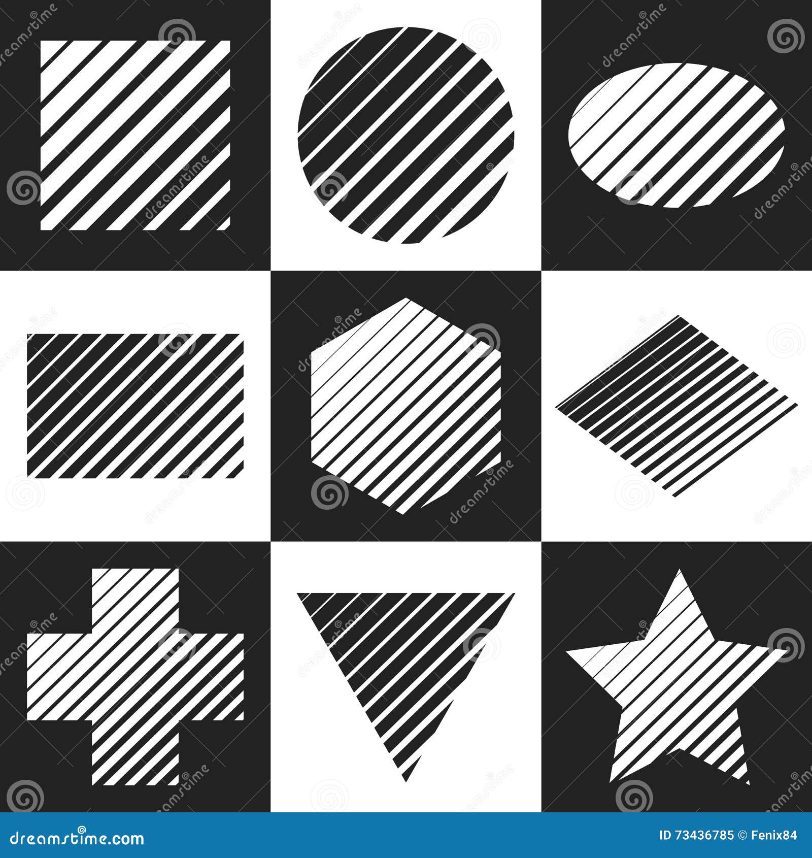 Variable Geometric Shapes Of Different Smooth Steel Structures Steel ...