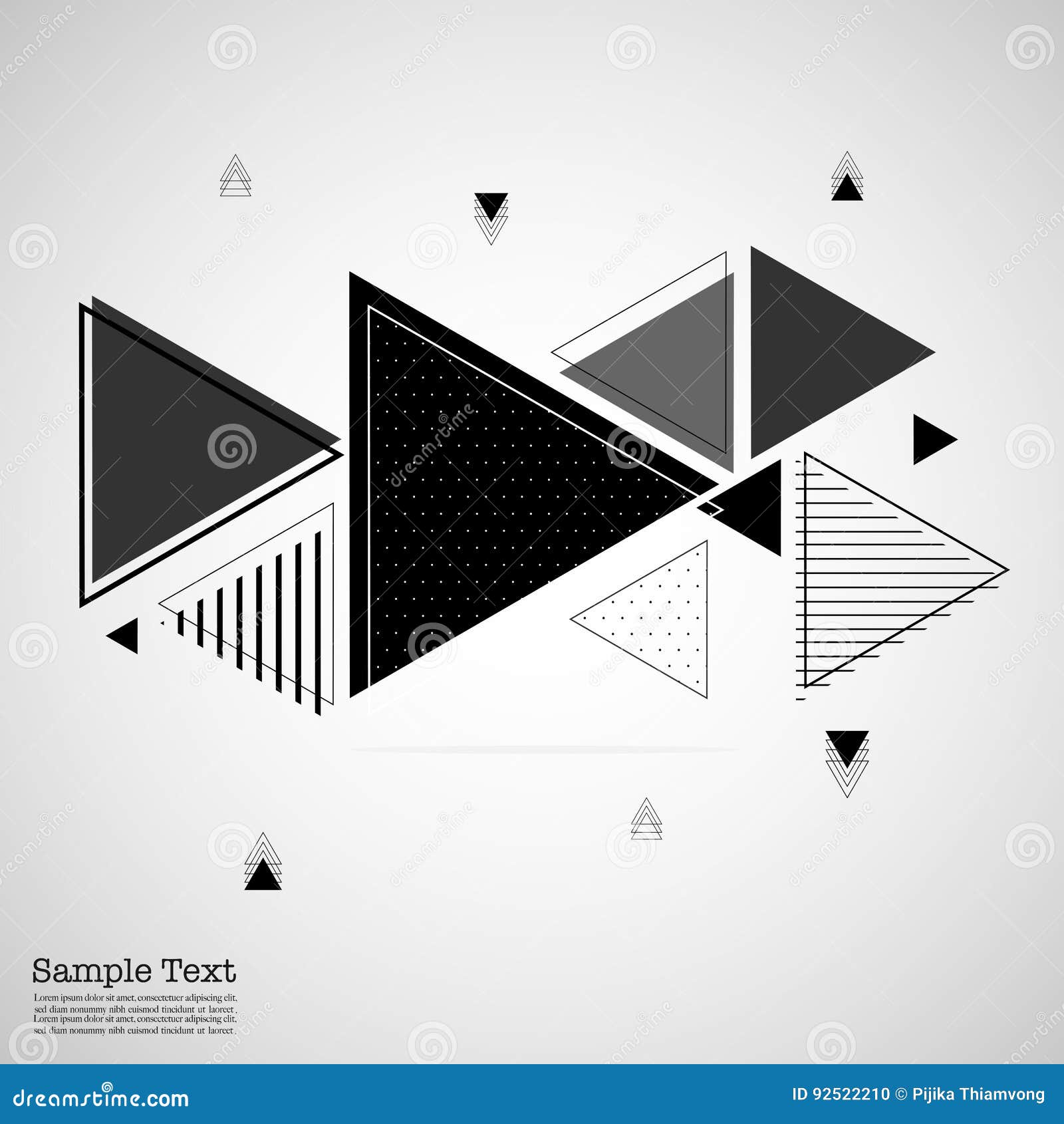 Geometric Flat Pattern. stock vector. Illustration of template - 92522210