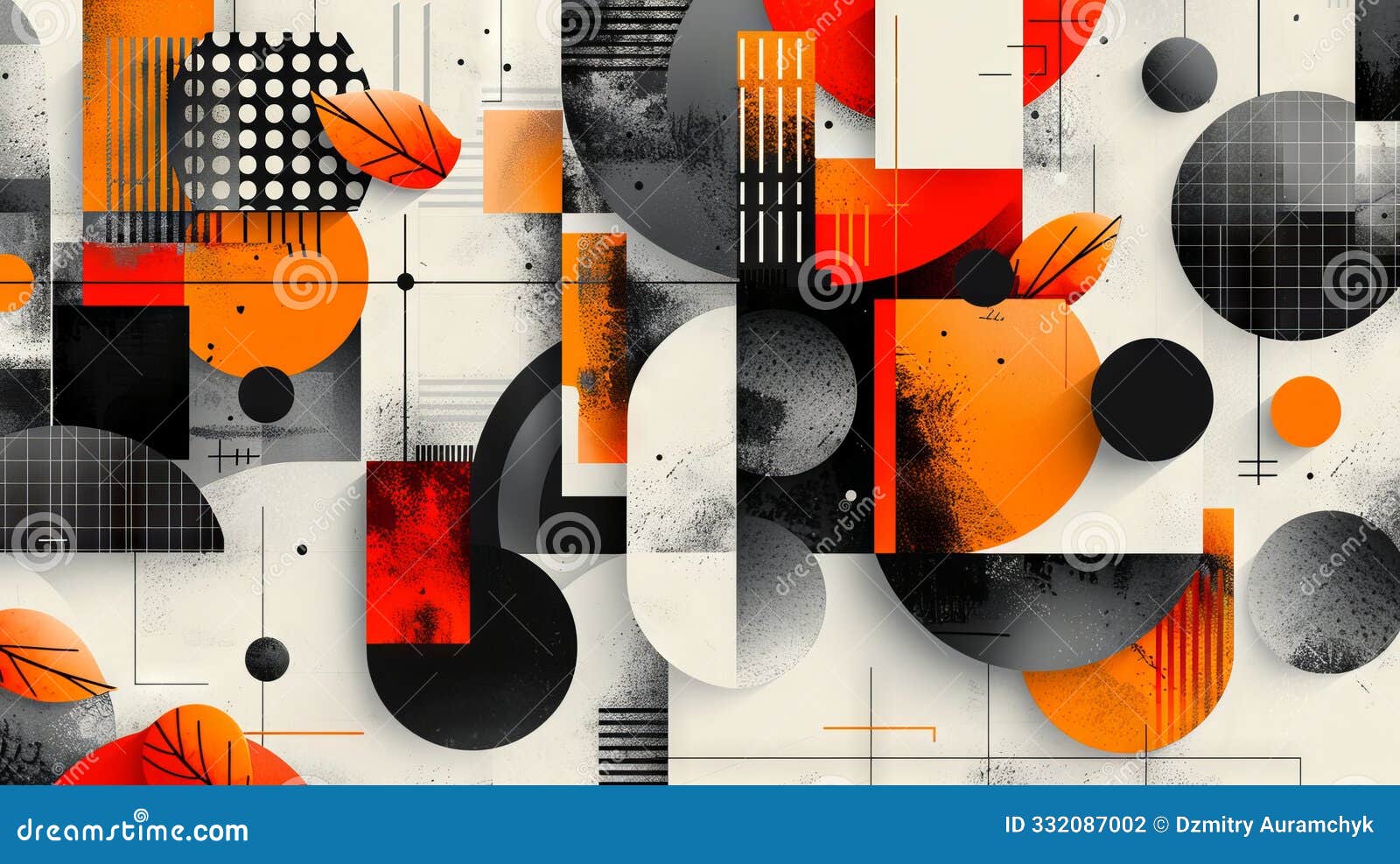 Geometric and Floral Abstract Design on a Plain Background Makes for ...