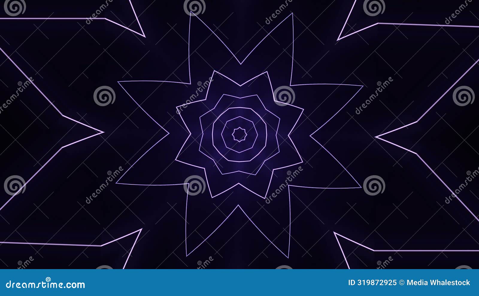 Geometric Floral Pattern with Flashing Movements. Animation Stock Image ...