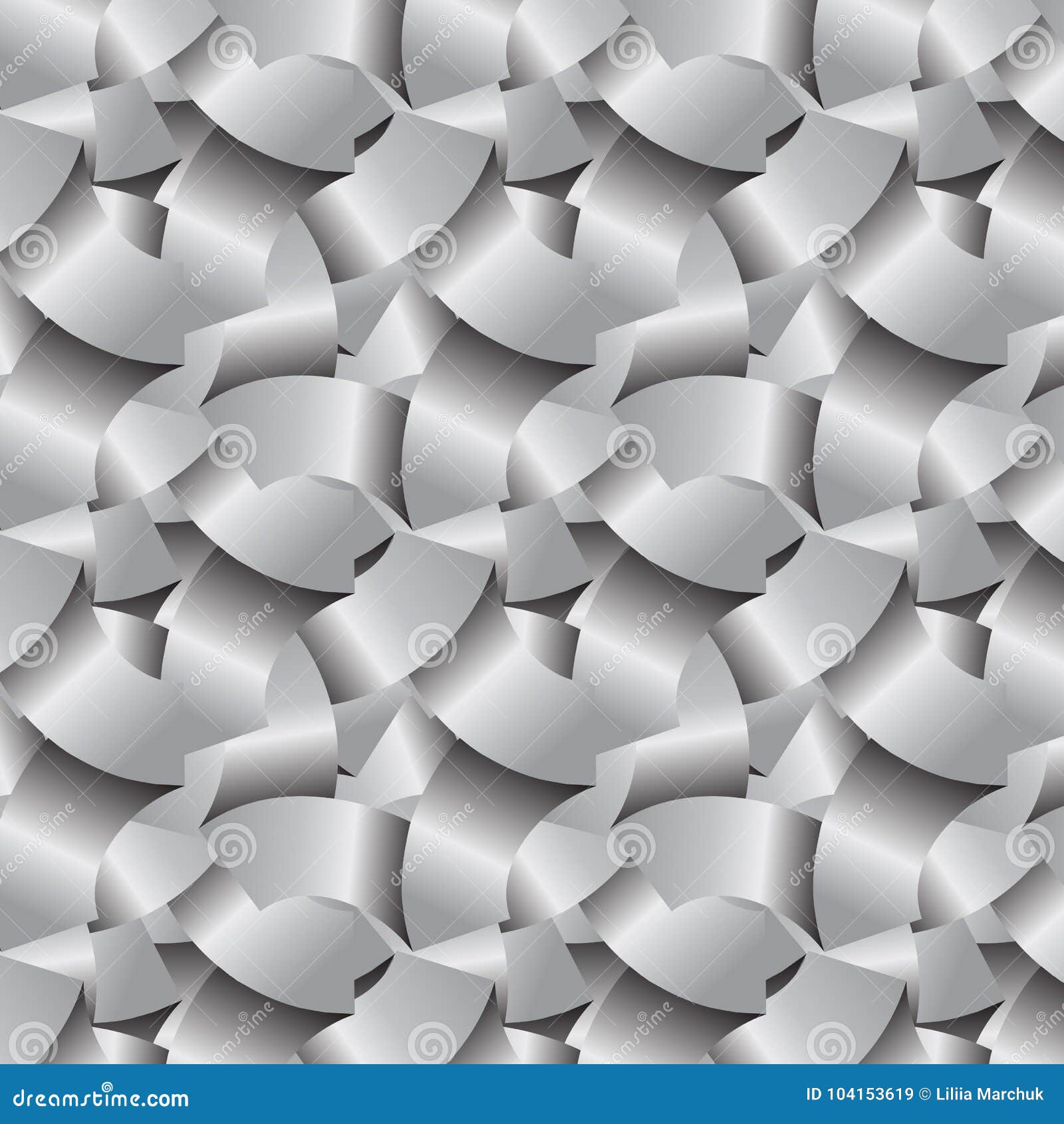 Seamless Pattern with Abstraction in the Form of Spiral Ribbons in ...