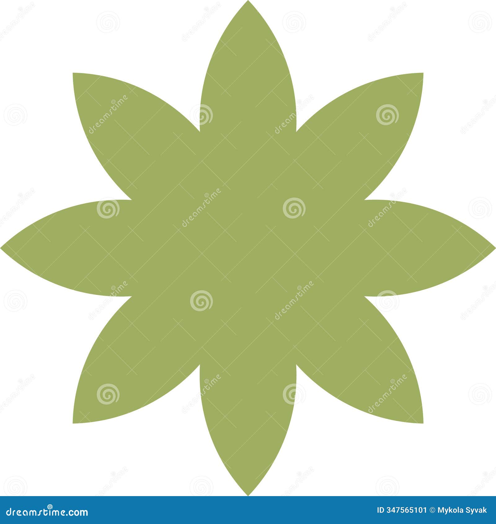 Geometric Flower Shape stock vector. Illustration of shape - 347565101