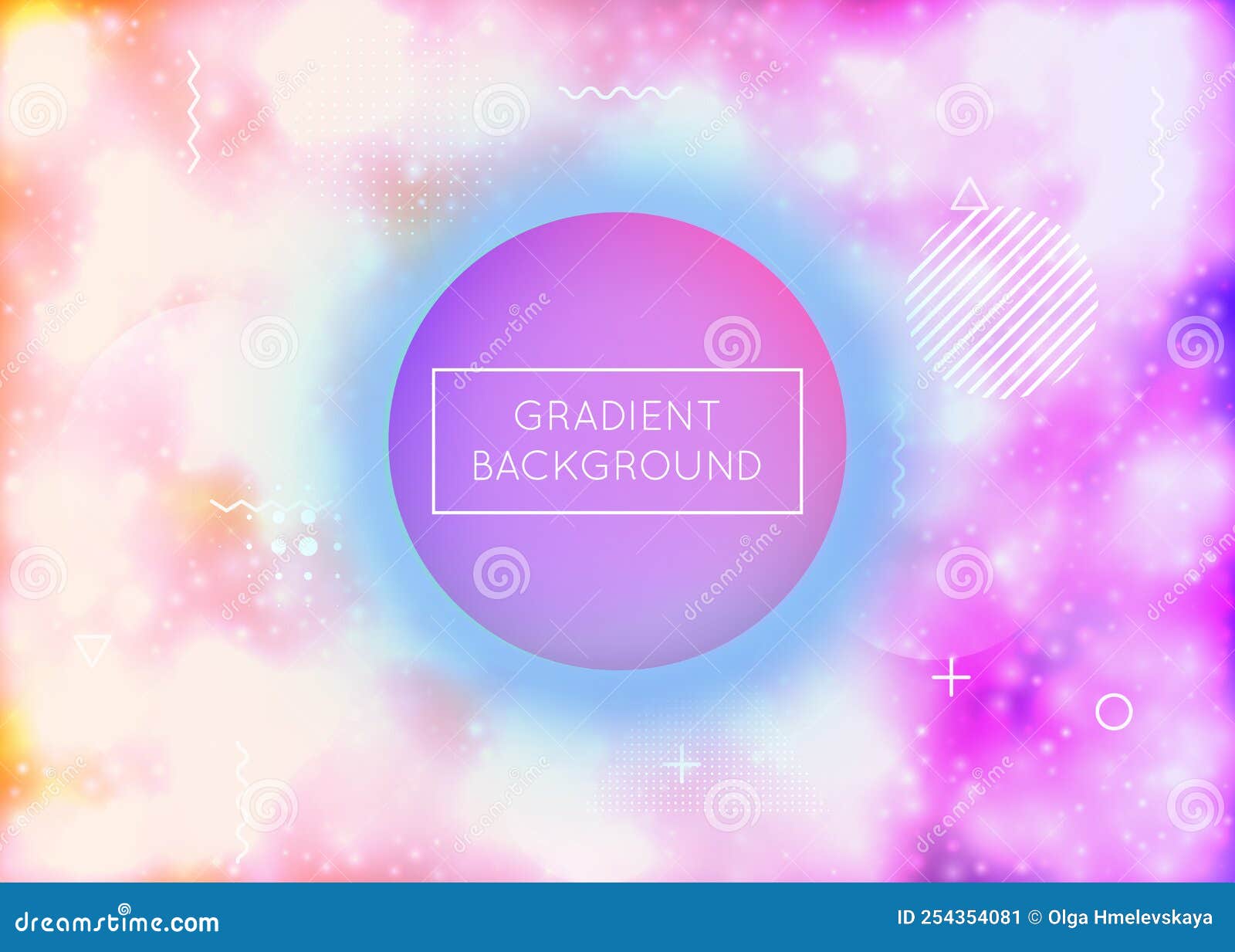 Geometric Fluid. Motion Dots. Violet Space Design. Shiny Screen Stock ...