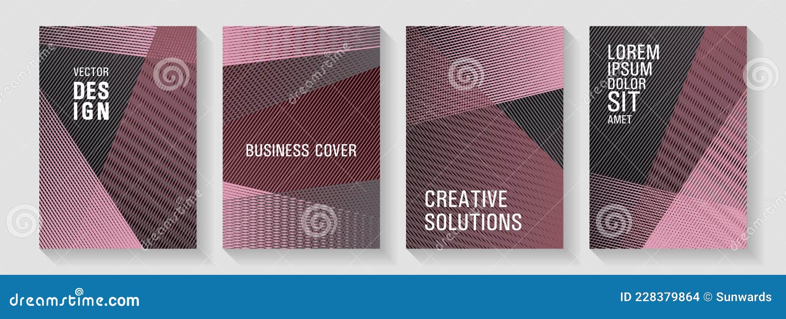 Geometric Flyer Background Vector Templates. Stock Vector ...