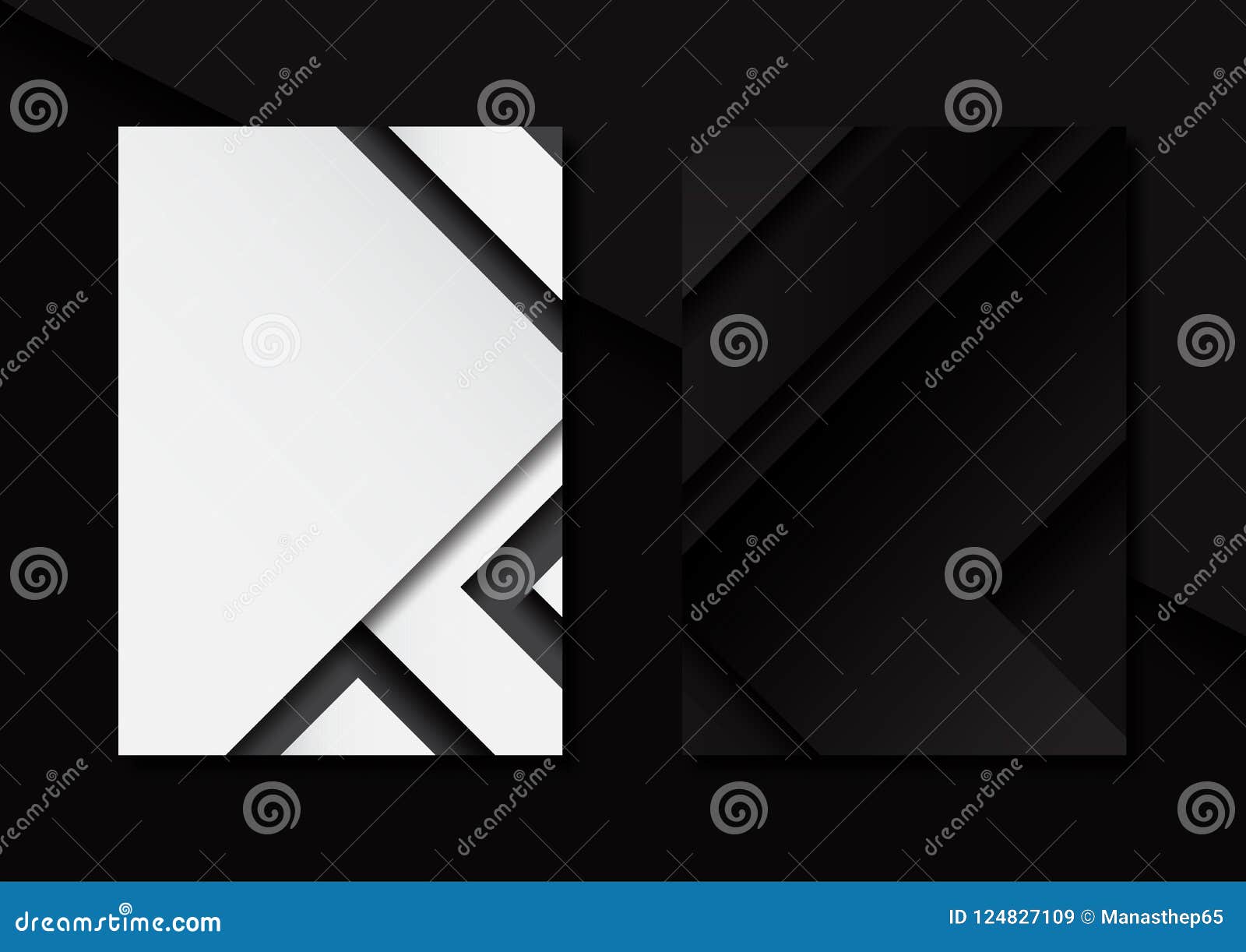 Geometric Flyer Template Background. Stock Vector - Illustration of ...