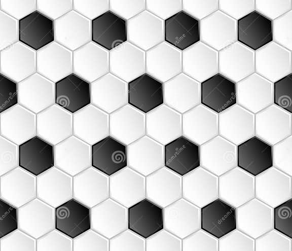 Geometric Football Vector Seamless Pattern Stock Vector - Illustration ...