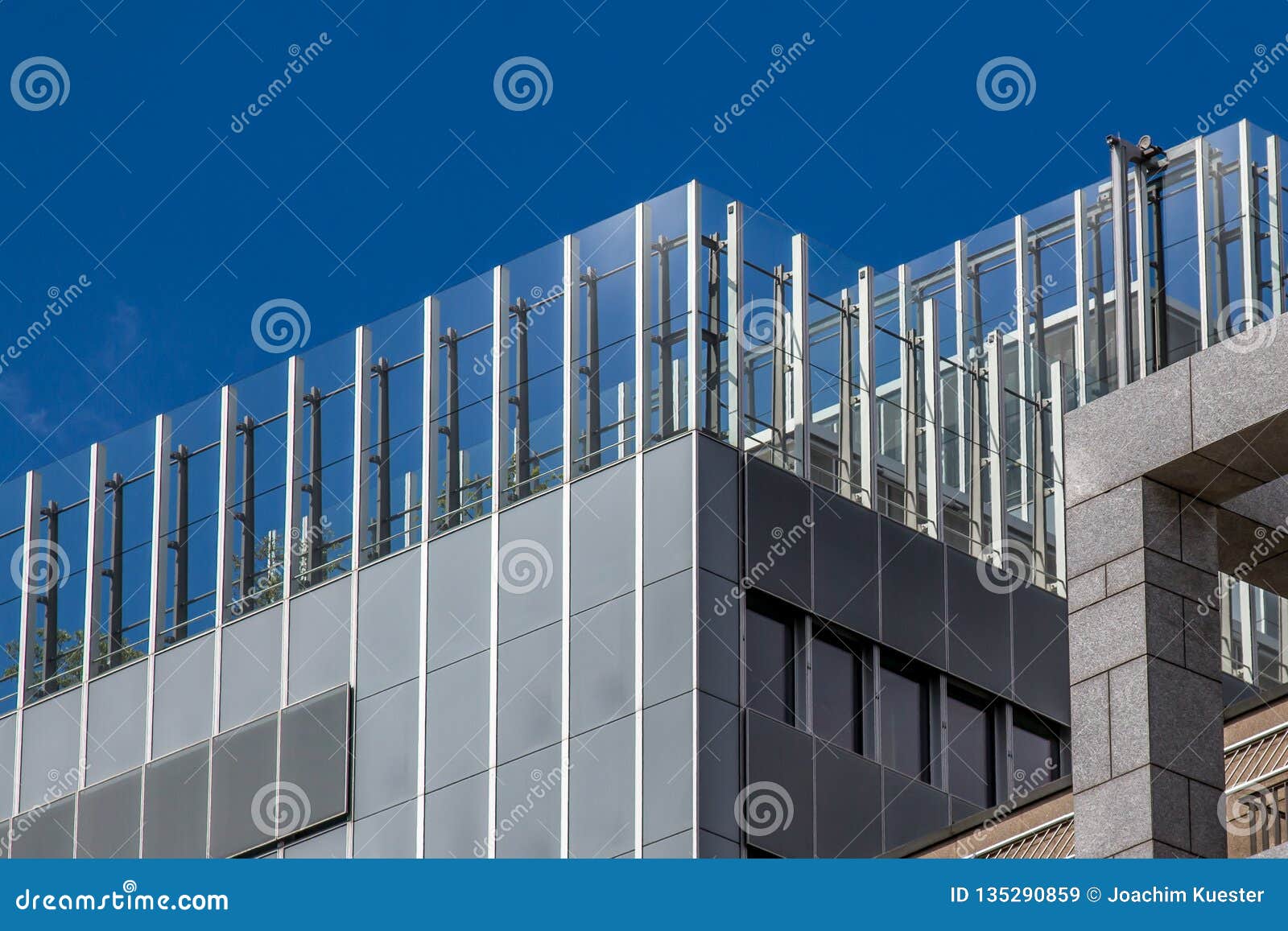 Geometric Forms of a Modern Building Stock Image - Image of modern ...