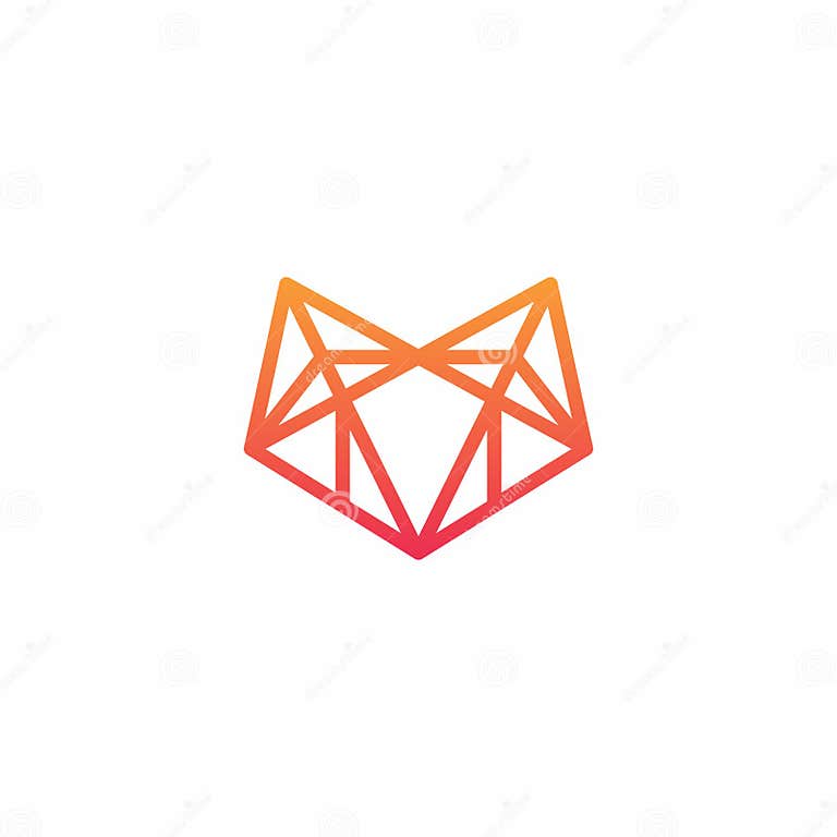 Geometric Fox Logo. Fox Icon Design. Fox Vector Illustration Stock ...